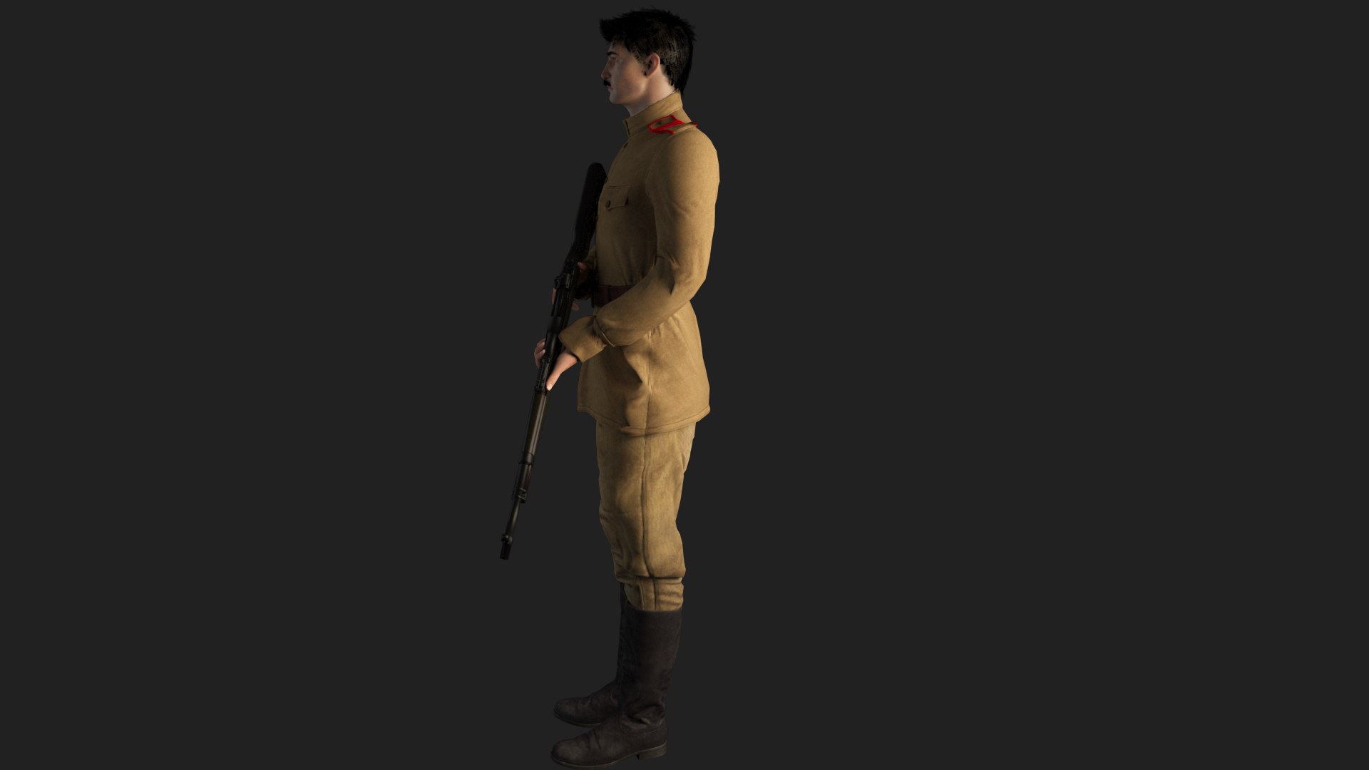 3D Soldier With Kar98k Unreal Engine Rig Model - TurboSquid 2348376