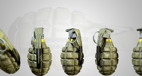 ready grenade hand