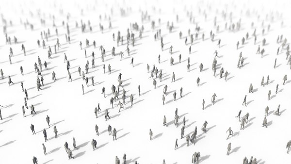 People crowd model - TurboSquid 1228095