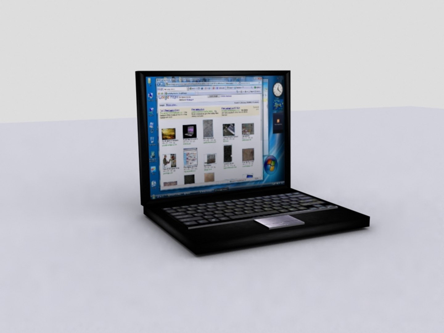 3d model laptop computer