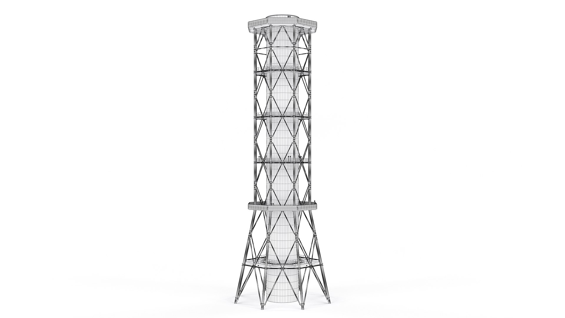 3D ventilation stack chernobyl vs-2 - TurboSquid 1548563