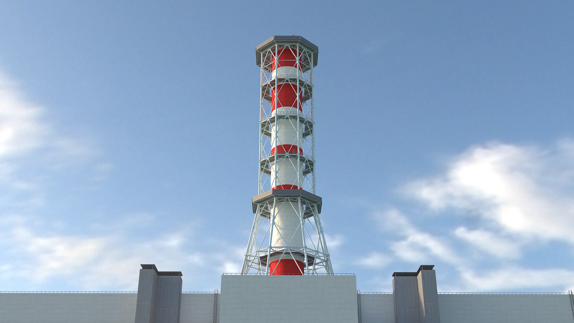 3D ventilation stack chernobyl vs-2 - TurboSquid 1548563