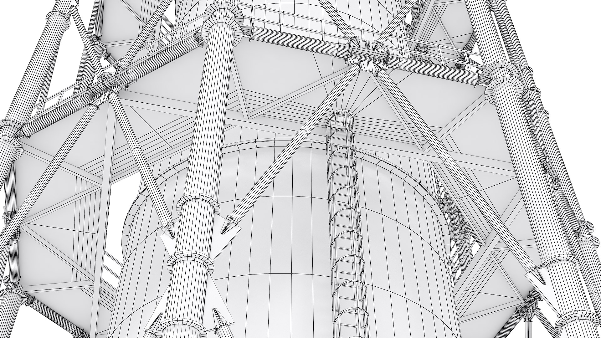 3D ventilation stack chernobyl vs-2 - TurboSquid 1548563