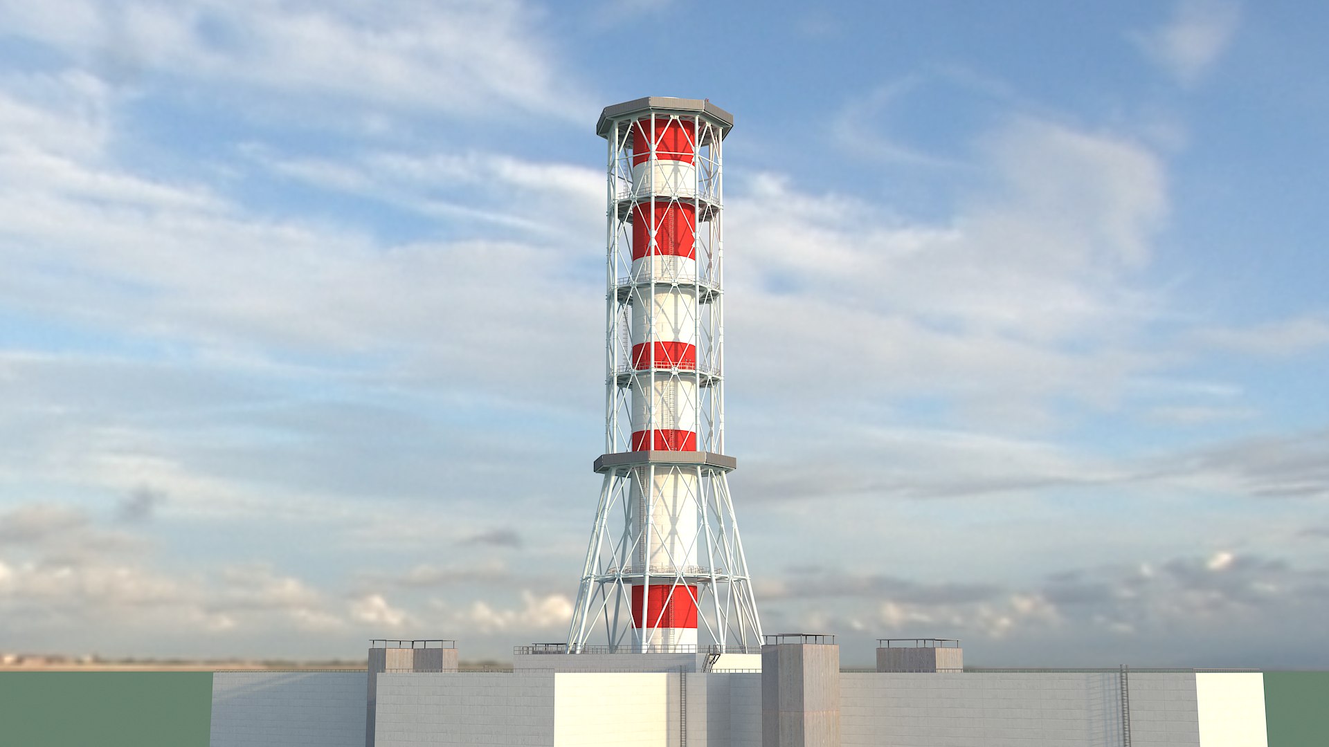 3D ventilation stack chernobyl vs-2 - TurboSquid 1548563