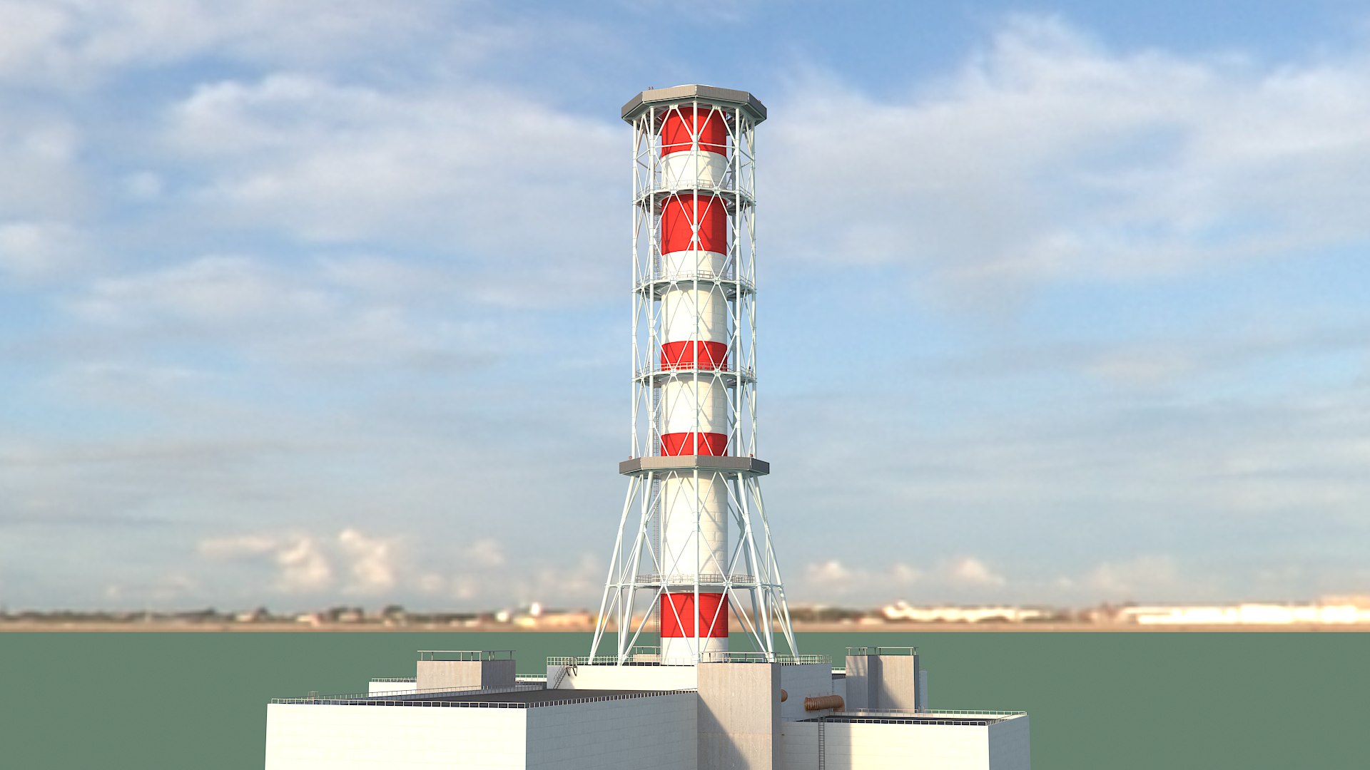 3D ventilation stack chernobyl vs-2 - TurboSquid 1548563