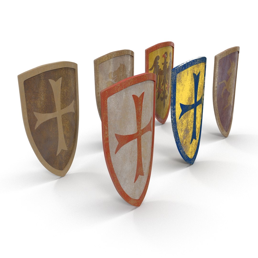 3d Model European Shield