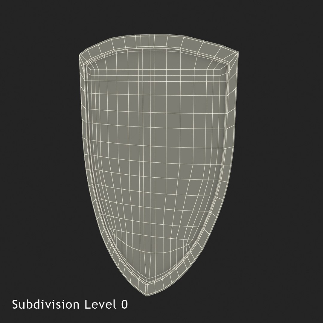 3d Model European Shield