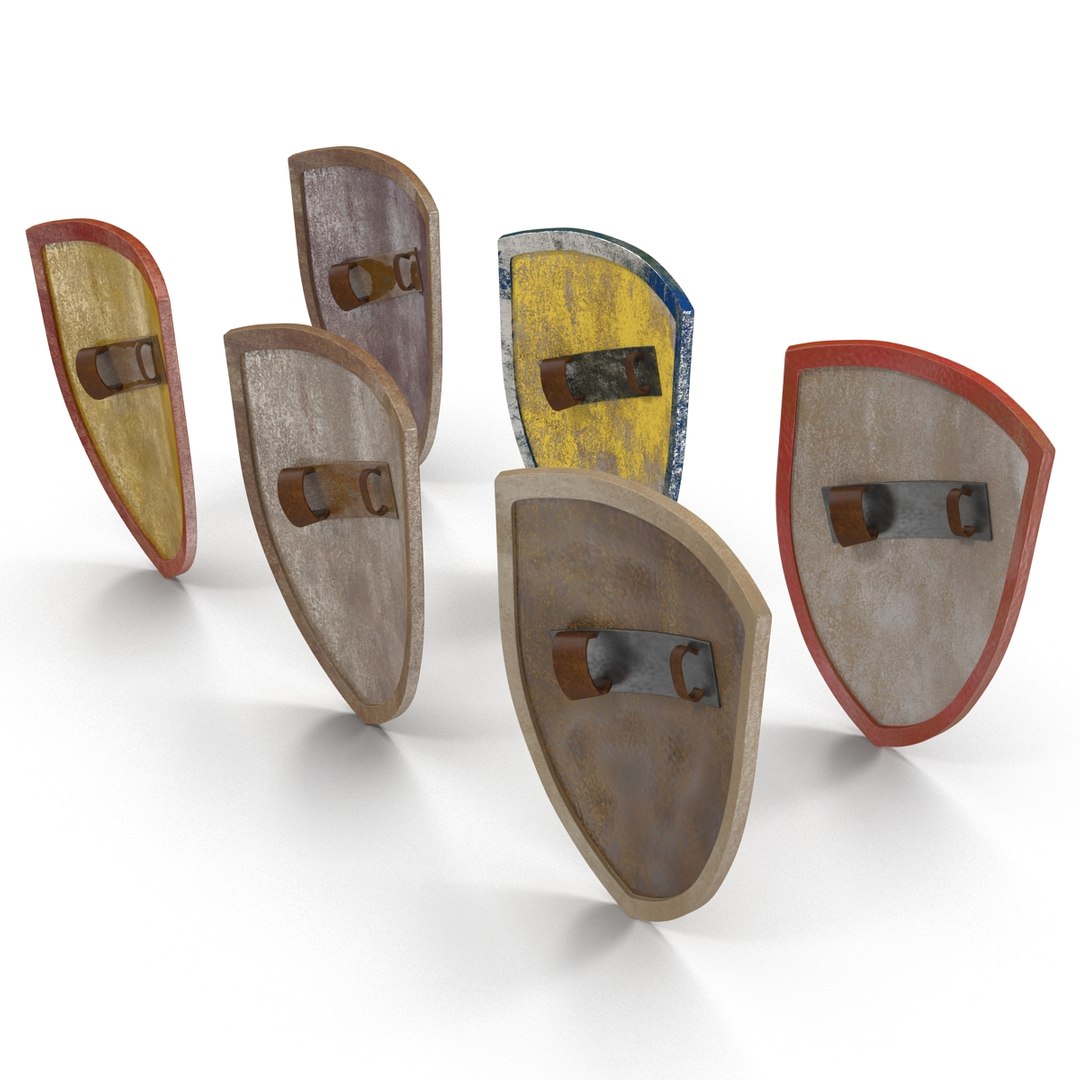 3d Model European Shield