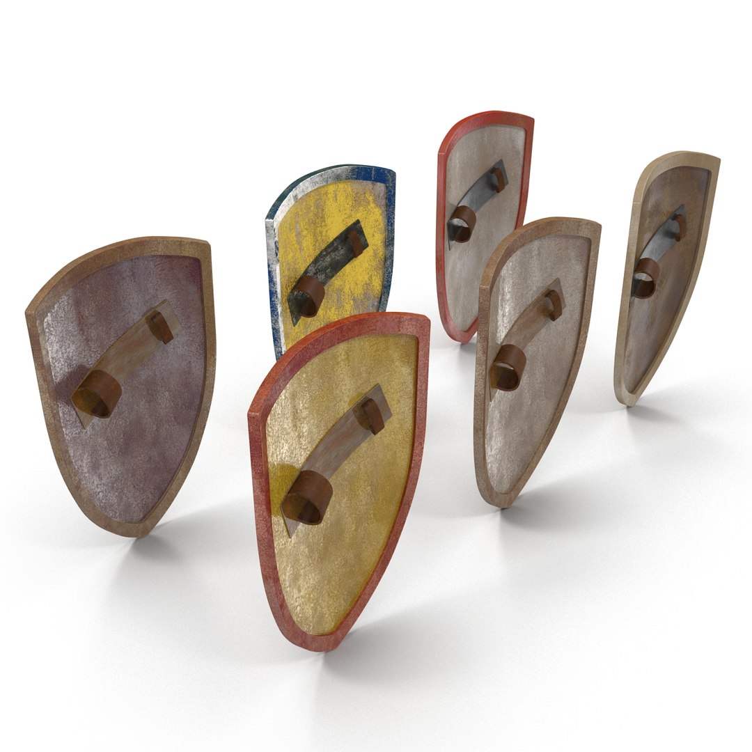 3d Model European Shield