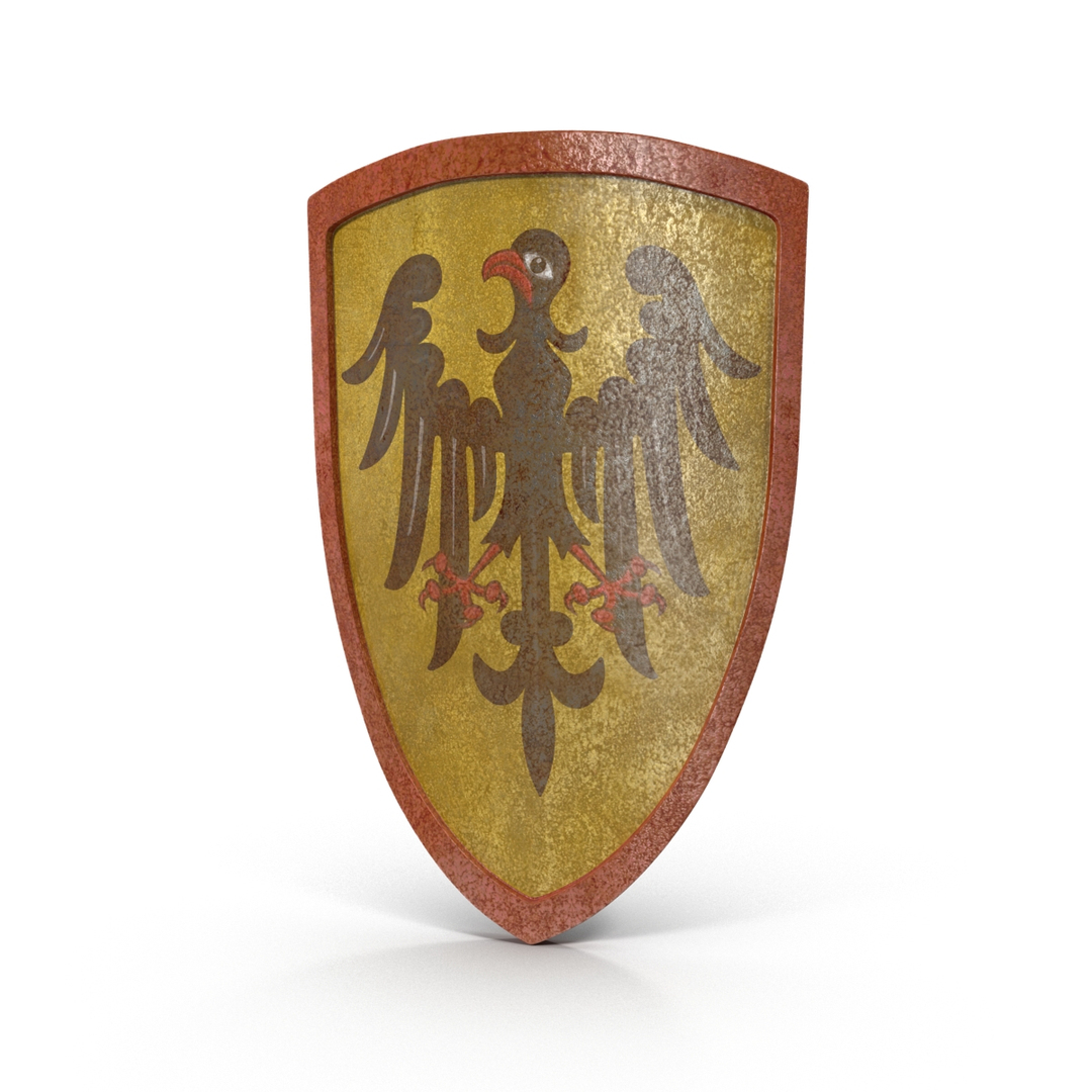 3d Model European Shield