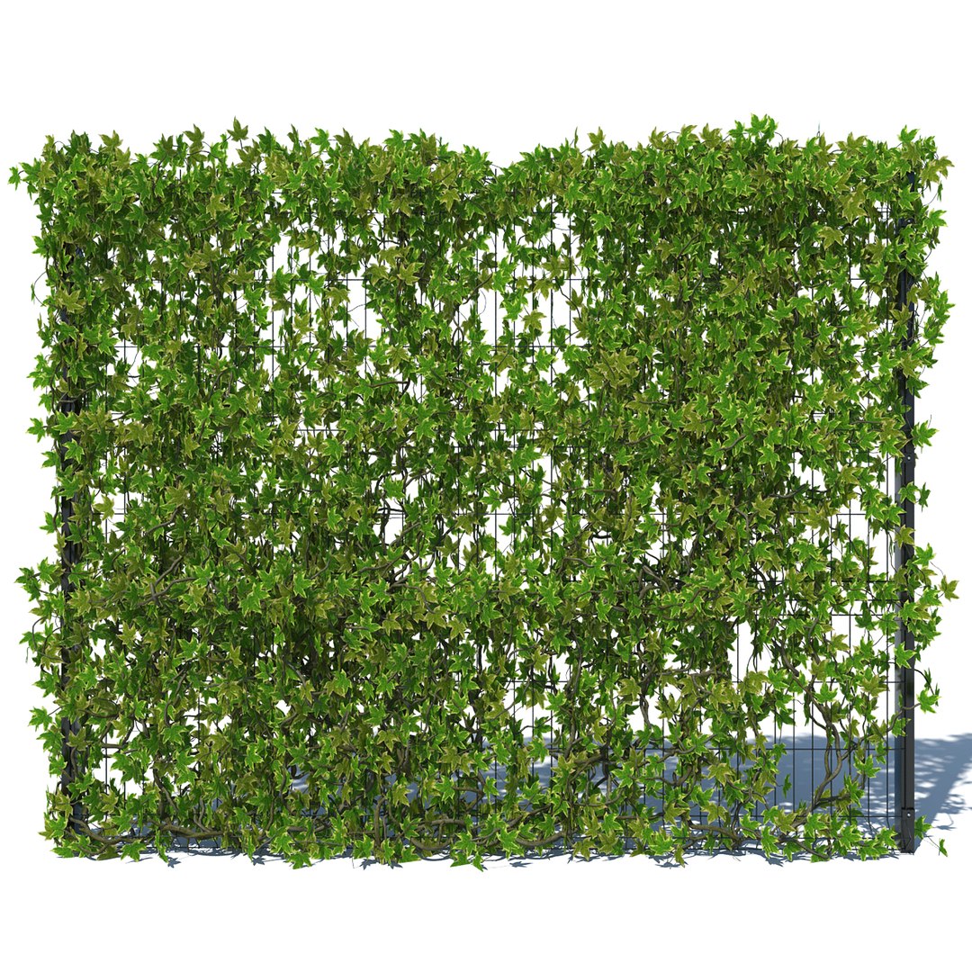 Metal Fence 3D H - 203 With Ivy V3 3D Model - TurboSquid 1972906