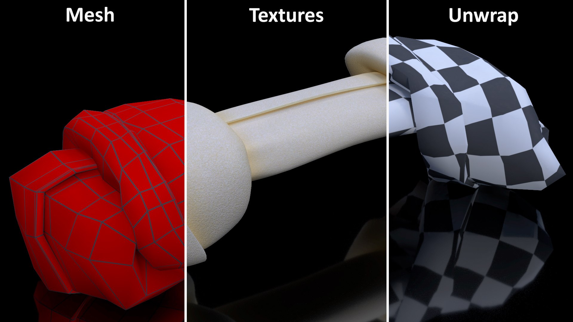 3D Beef Dog Chew Bone Model - TurboSquid 2094890