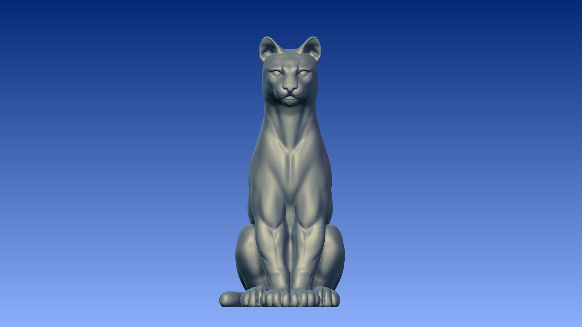 Sitting Puma 3D Model - TurboSquid 1950732