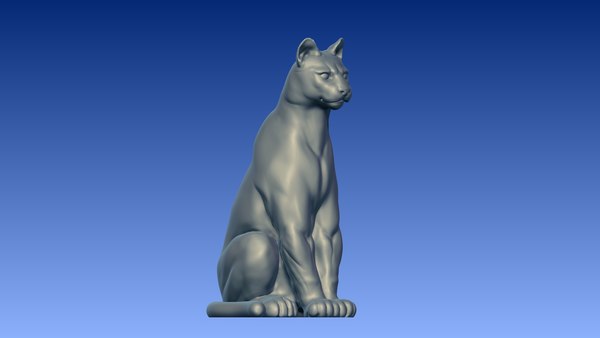 modelo 3d puma sentado - TurboSquid 1950732