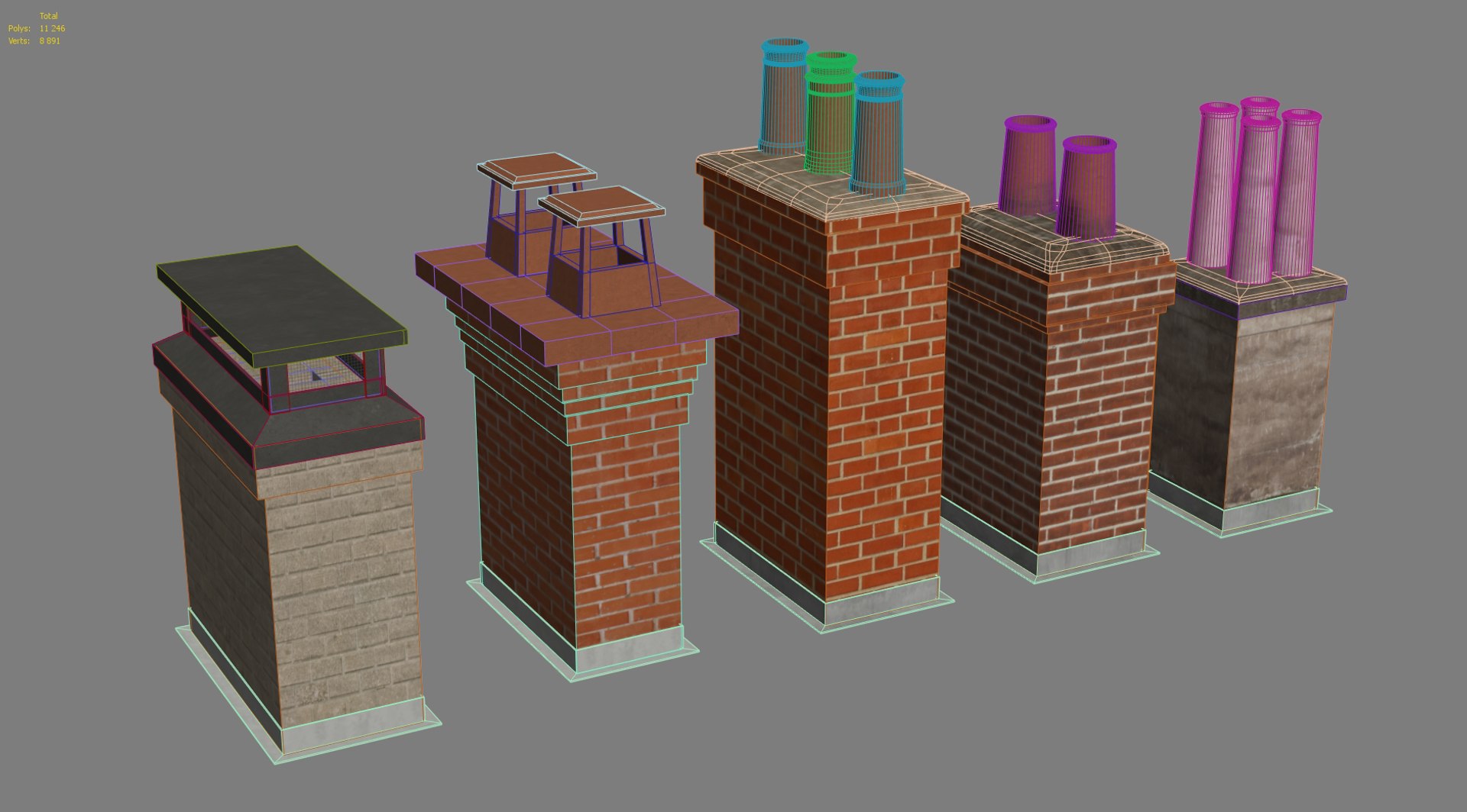 3D Chimney 2 Model - TurboSquid 2077092
