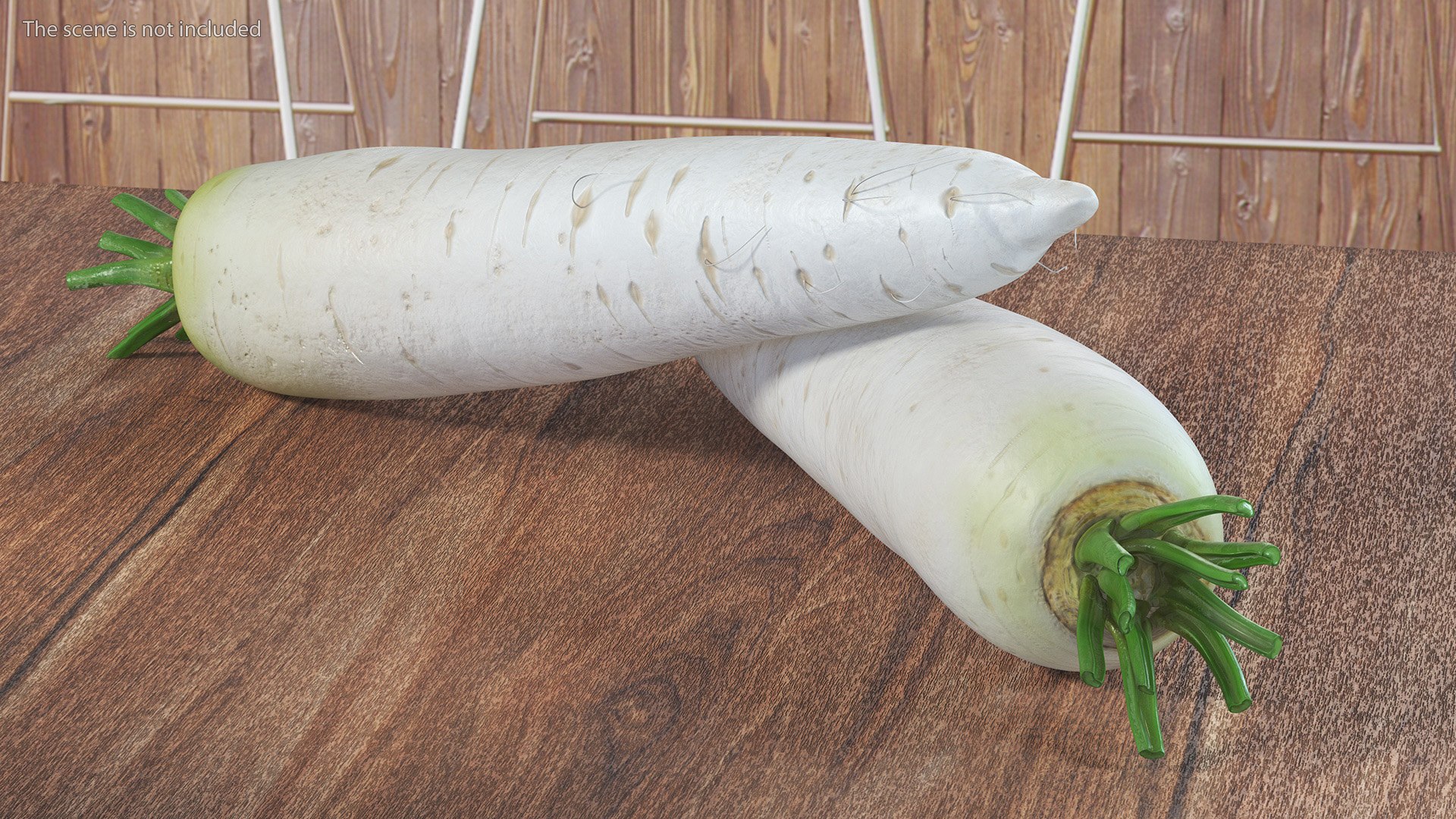 3D Daikon Long White Radish - TurboSquid 2086628