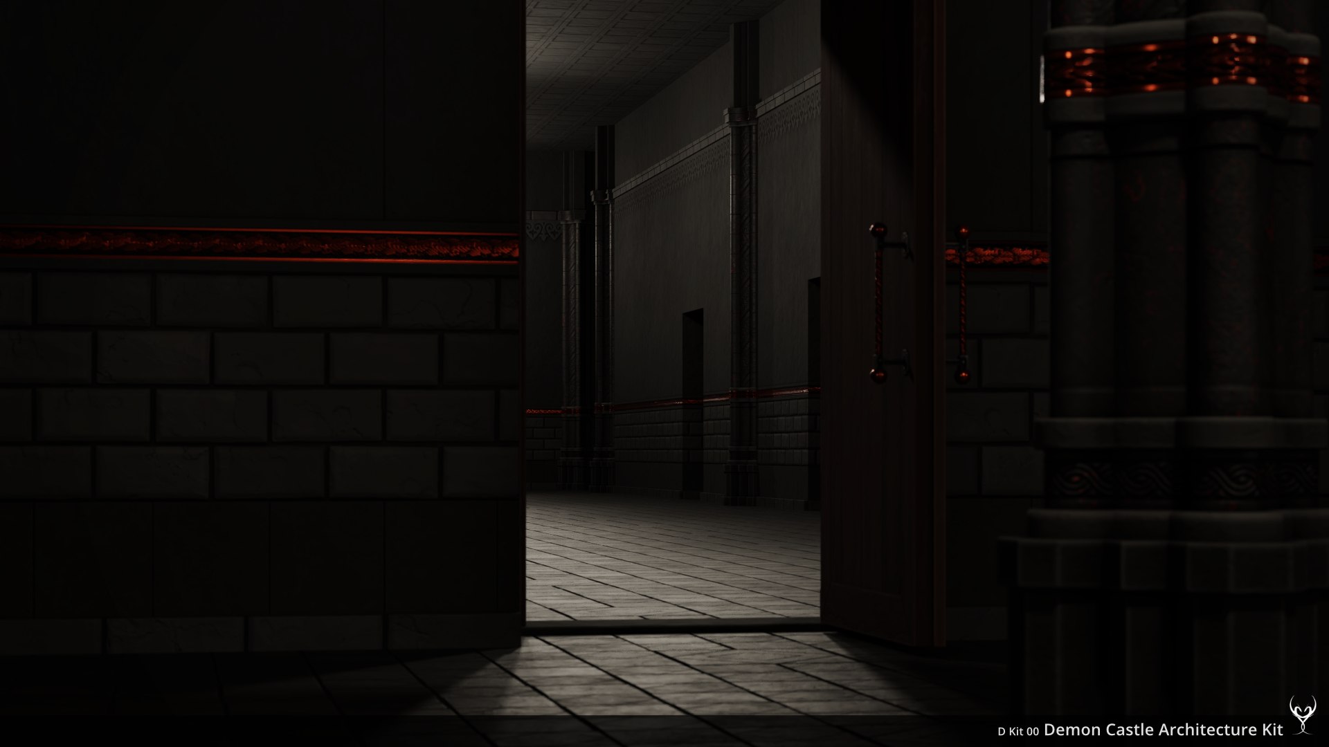 3D D Kit 00 Demon Castle Architecture Kit - Hall Kit - TurboSquid 2089267