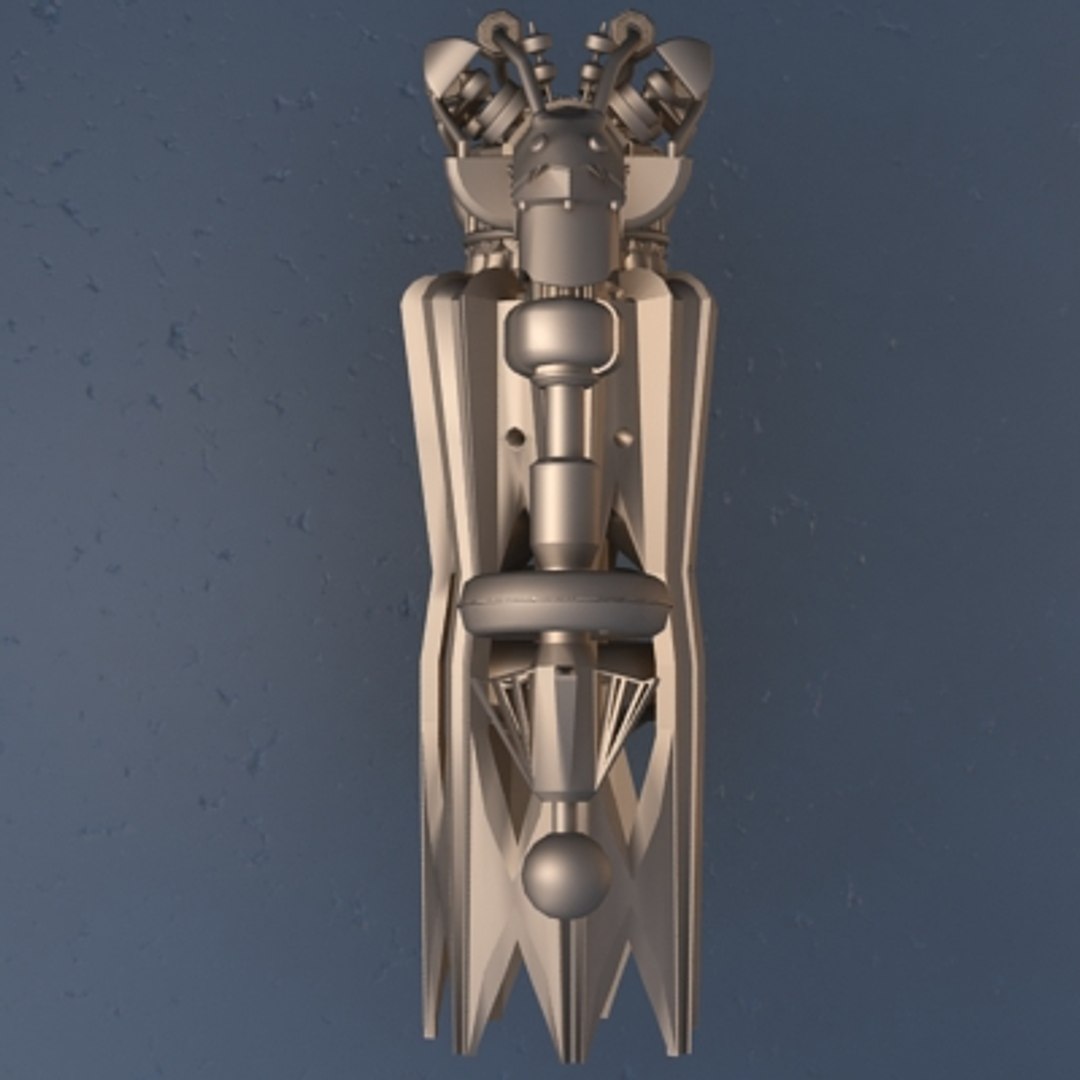 Tesla Coil Rocket 3d Model