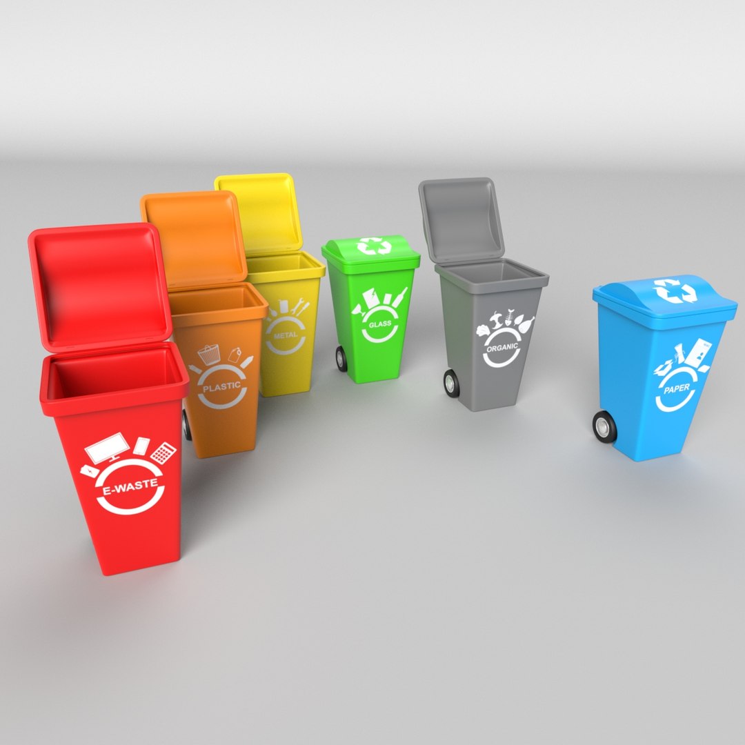 Transh Can Model - TurboSquid 1821057