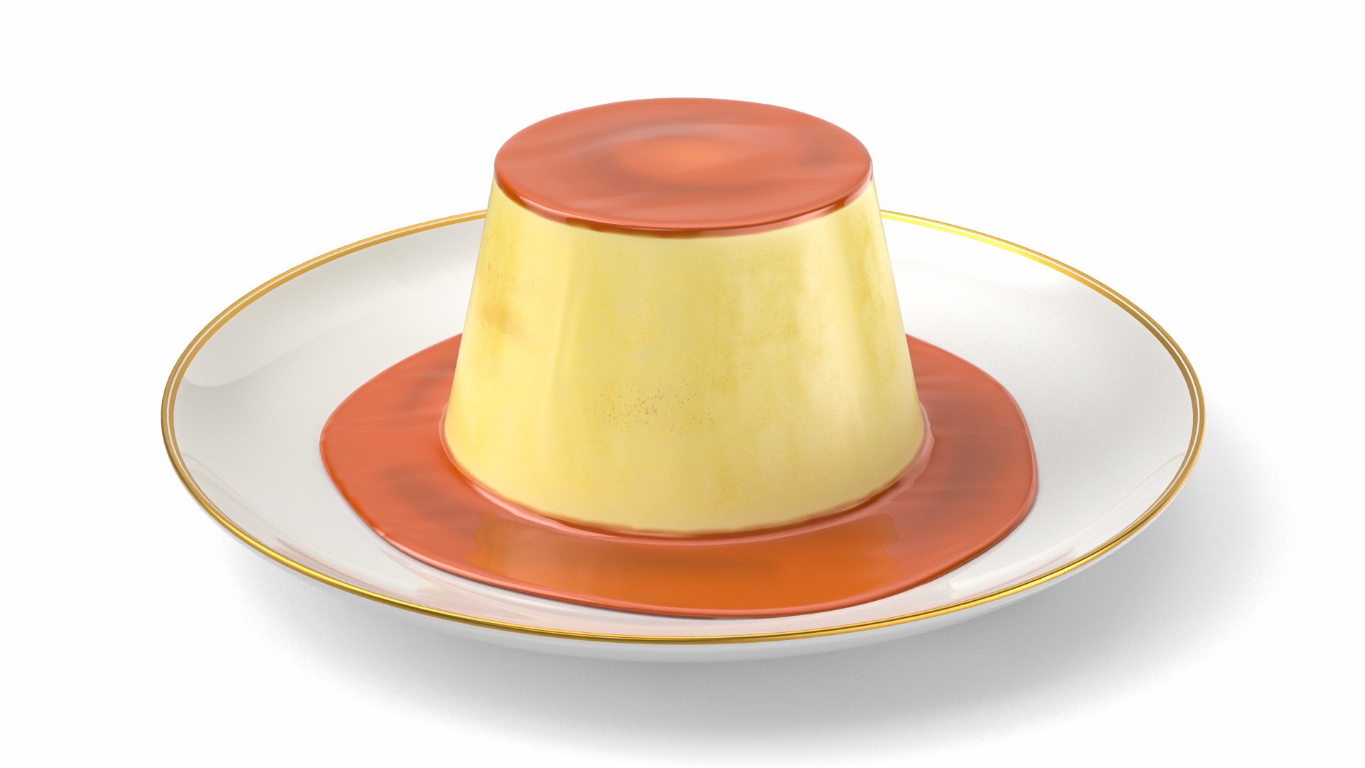 Creme Caramel Model - TurboSquid 2278596