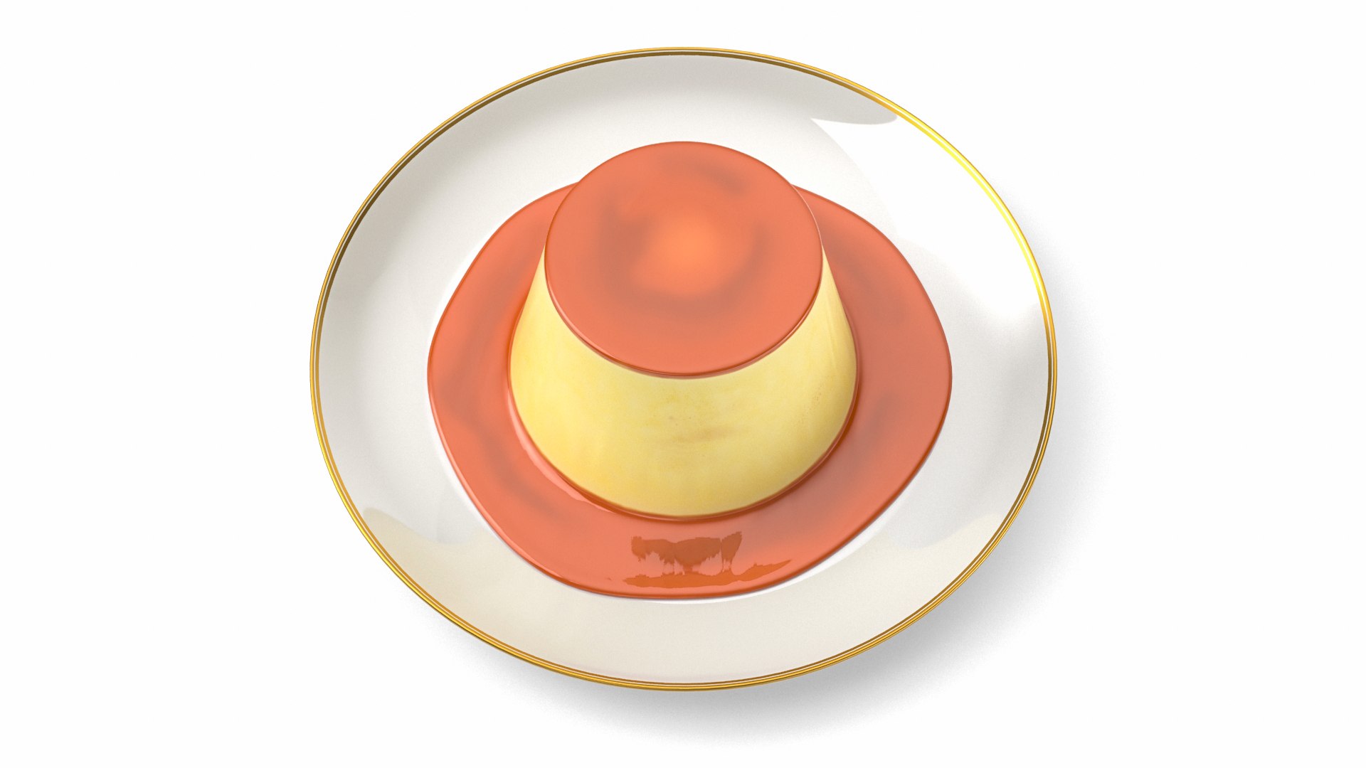 Creme Caramel Model - TurboSquid 2278596