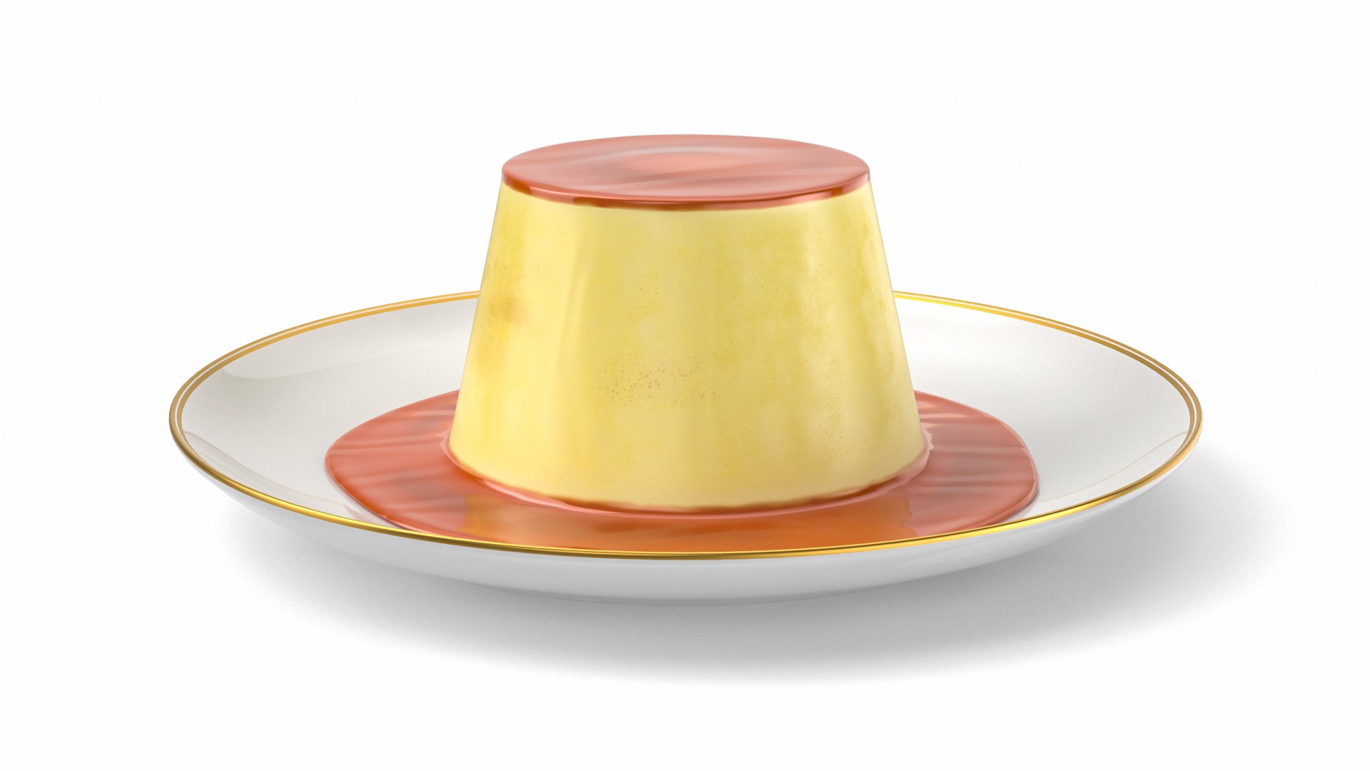 Creme Caramel Model - TurboSquid 2278596