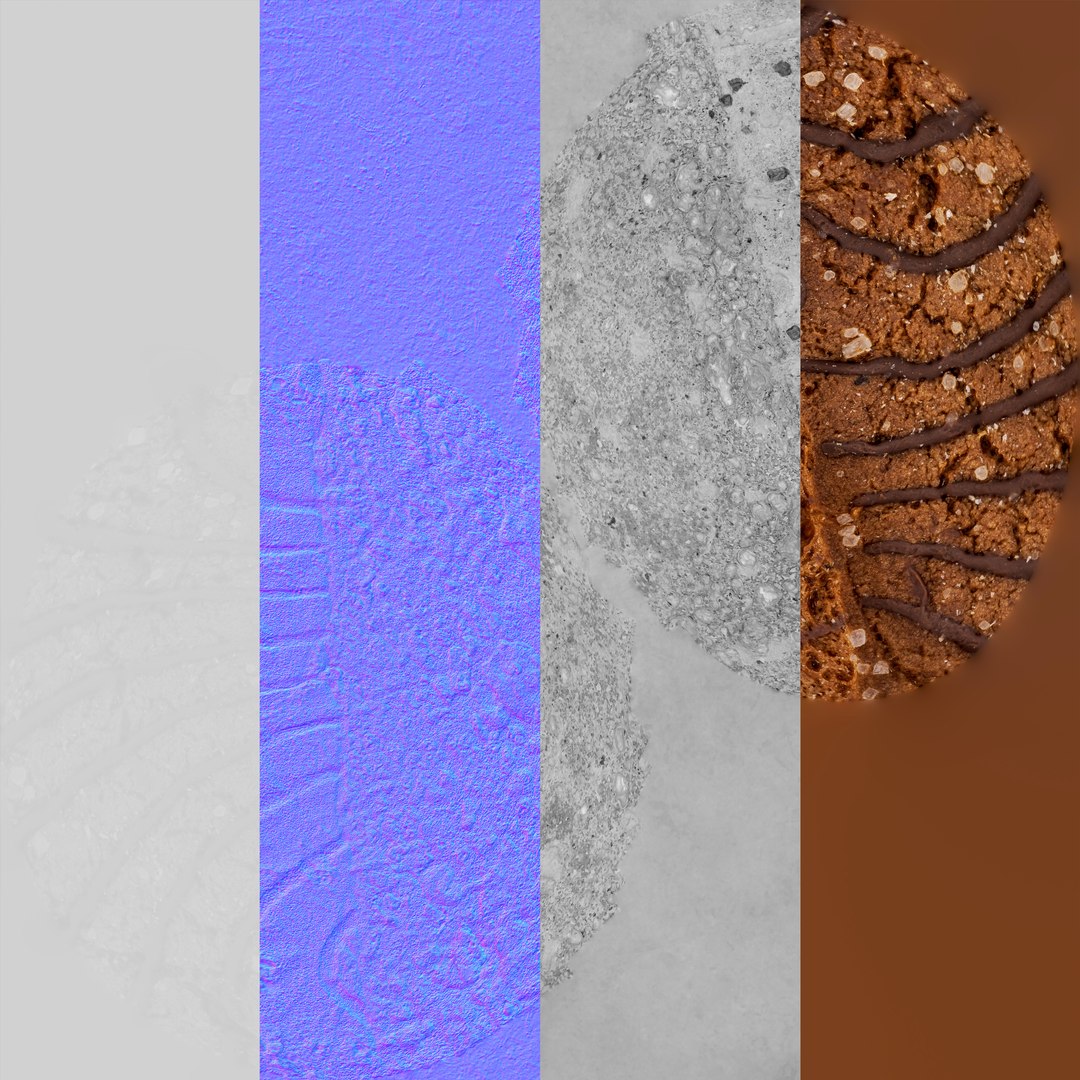 Dark cookie chocolate 02 3D model - TurboSquid 1625977