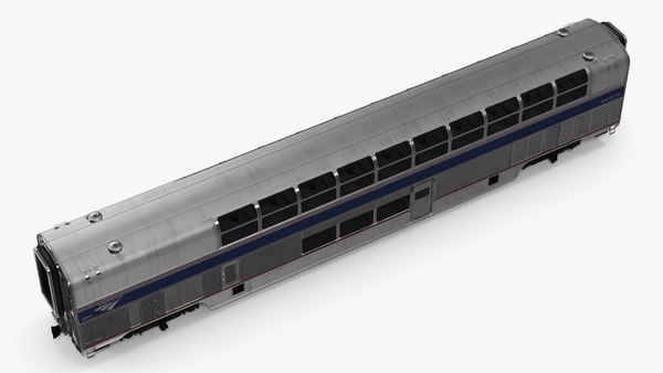 modelo 3d Tren de pasajeros de Amtrak California - TurboSquid 2210033