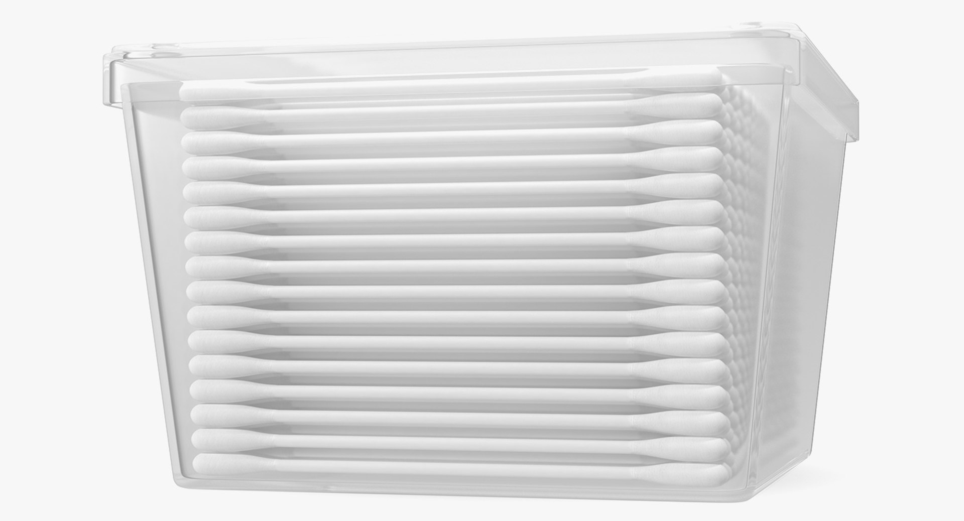 3D model cotton sticks plastic box - TurboSquid 1412624