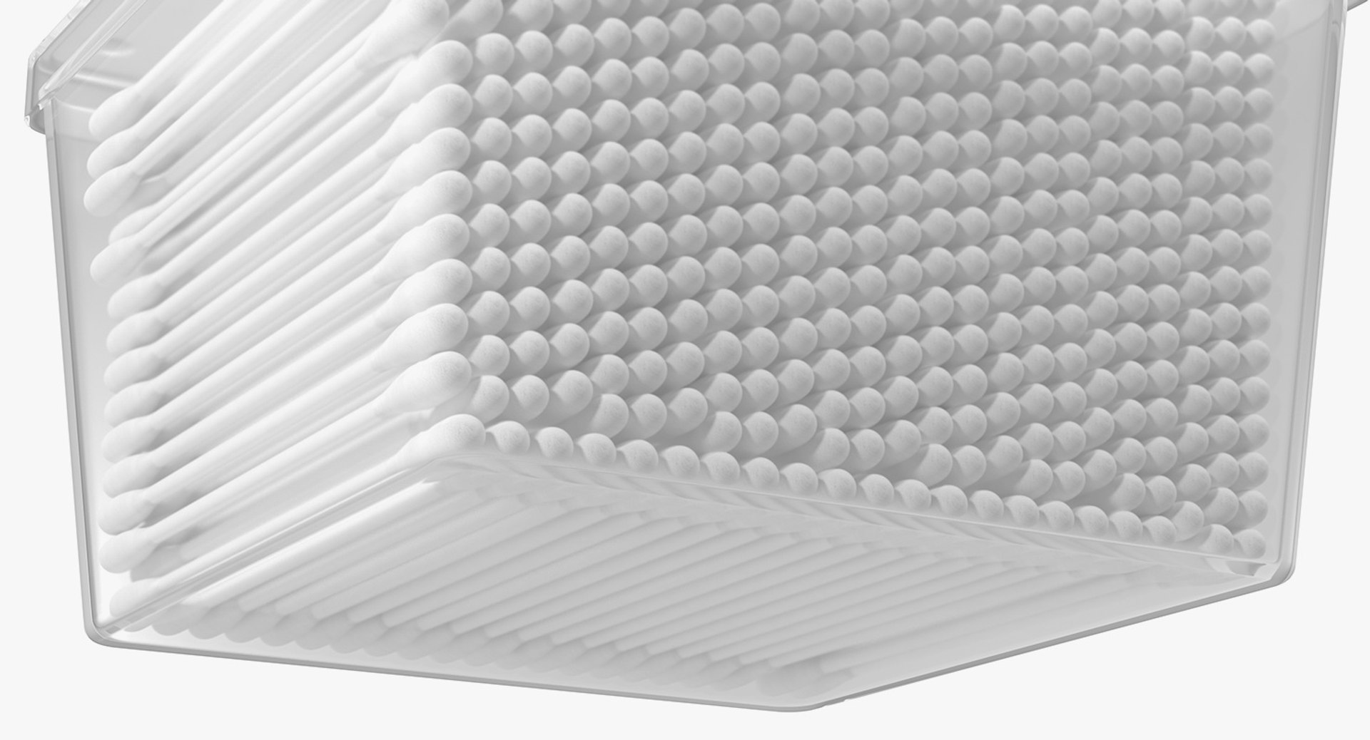 3D model cotton sticks plastic box - TurboSquid 1412624