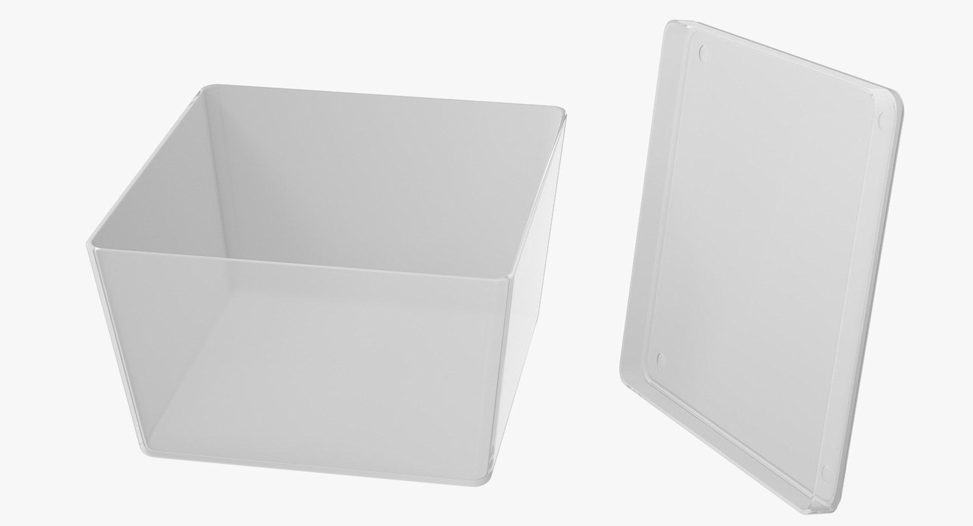 3D model cotton sticks plastic box - TurboSquid 1412624