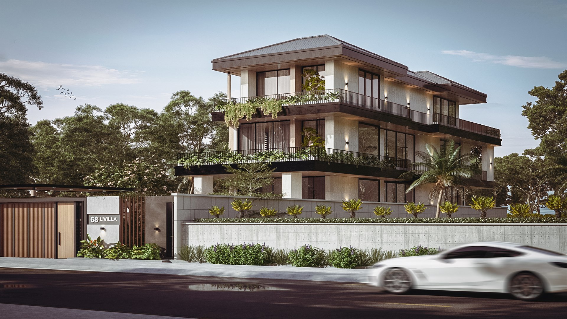 3D House 01 Mansion Exterior - Maiholuxury - MAX FBX OBJ SKP DAE Simlab ...