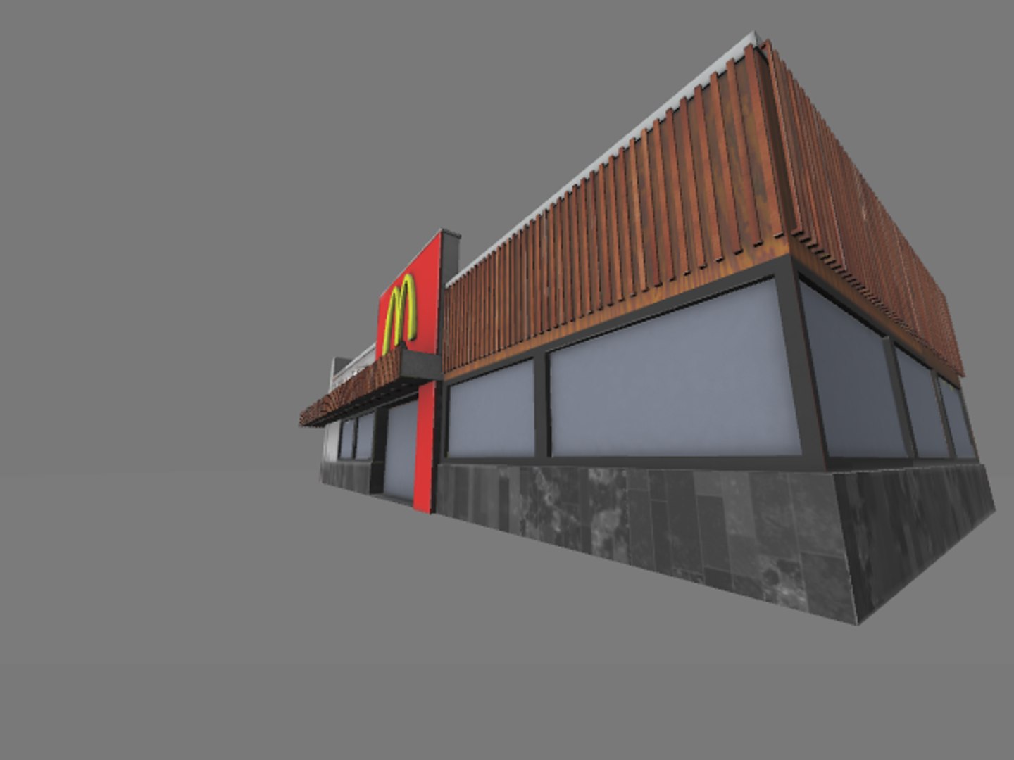 Fastfood Building 3D - TurboSquid 1569328