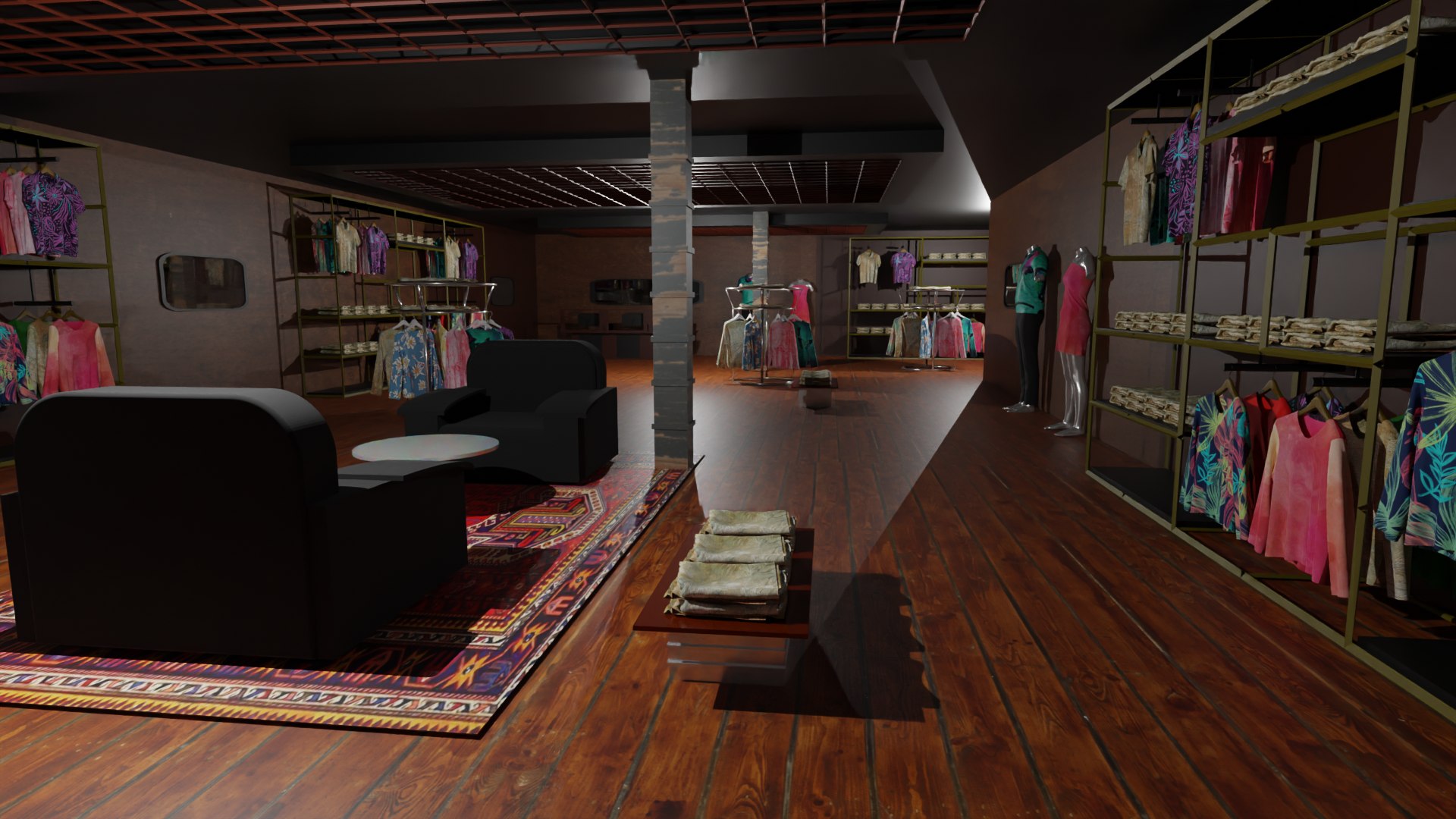 3D model Clothing Store interior - TurboSquid 2157381