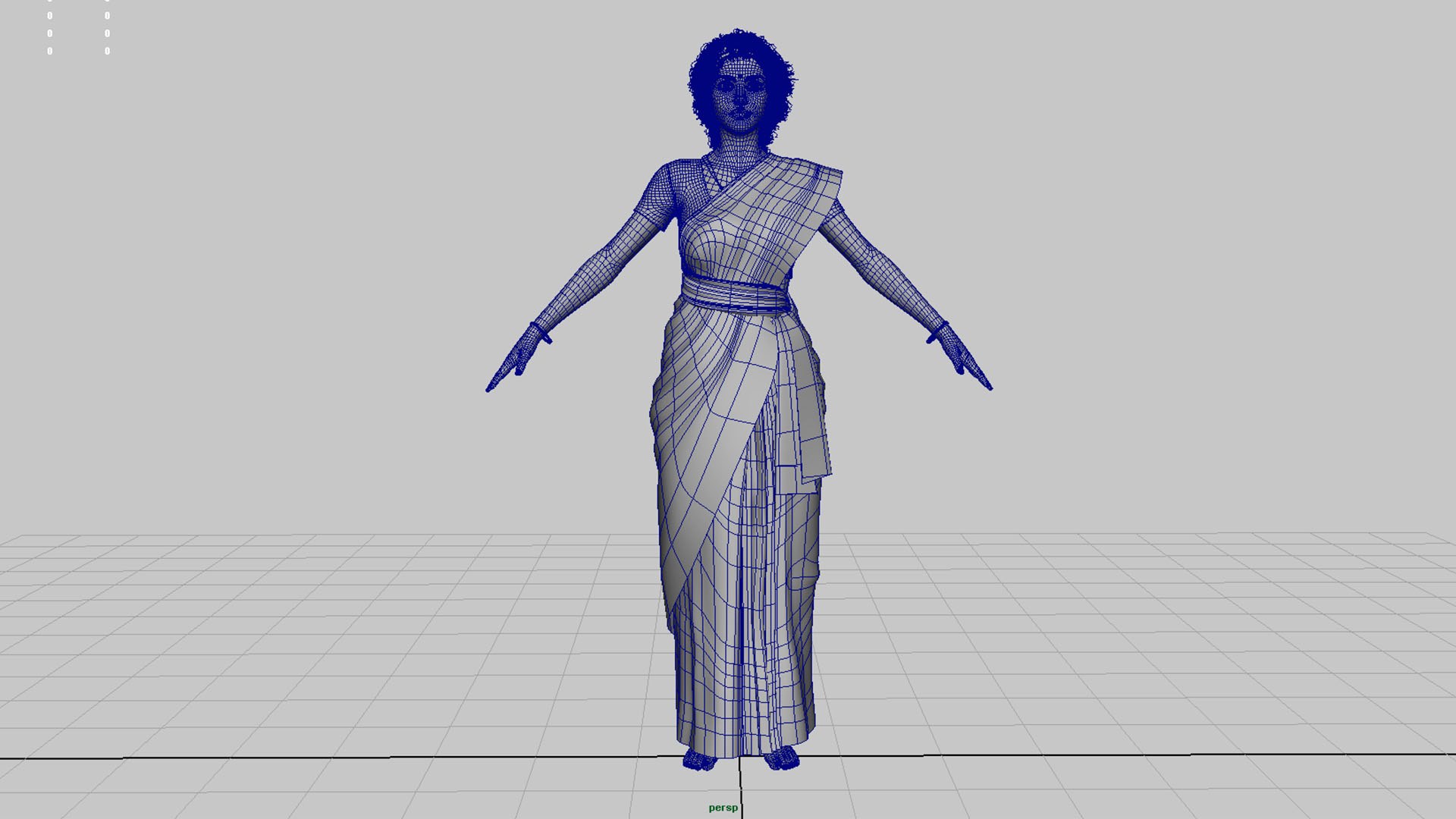 Indian Girl Woman Saree 3D Model - TurboSquid 1921483