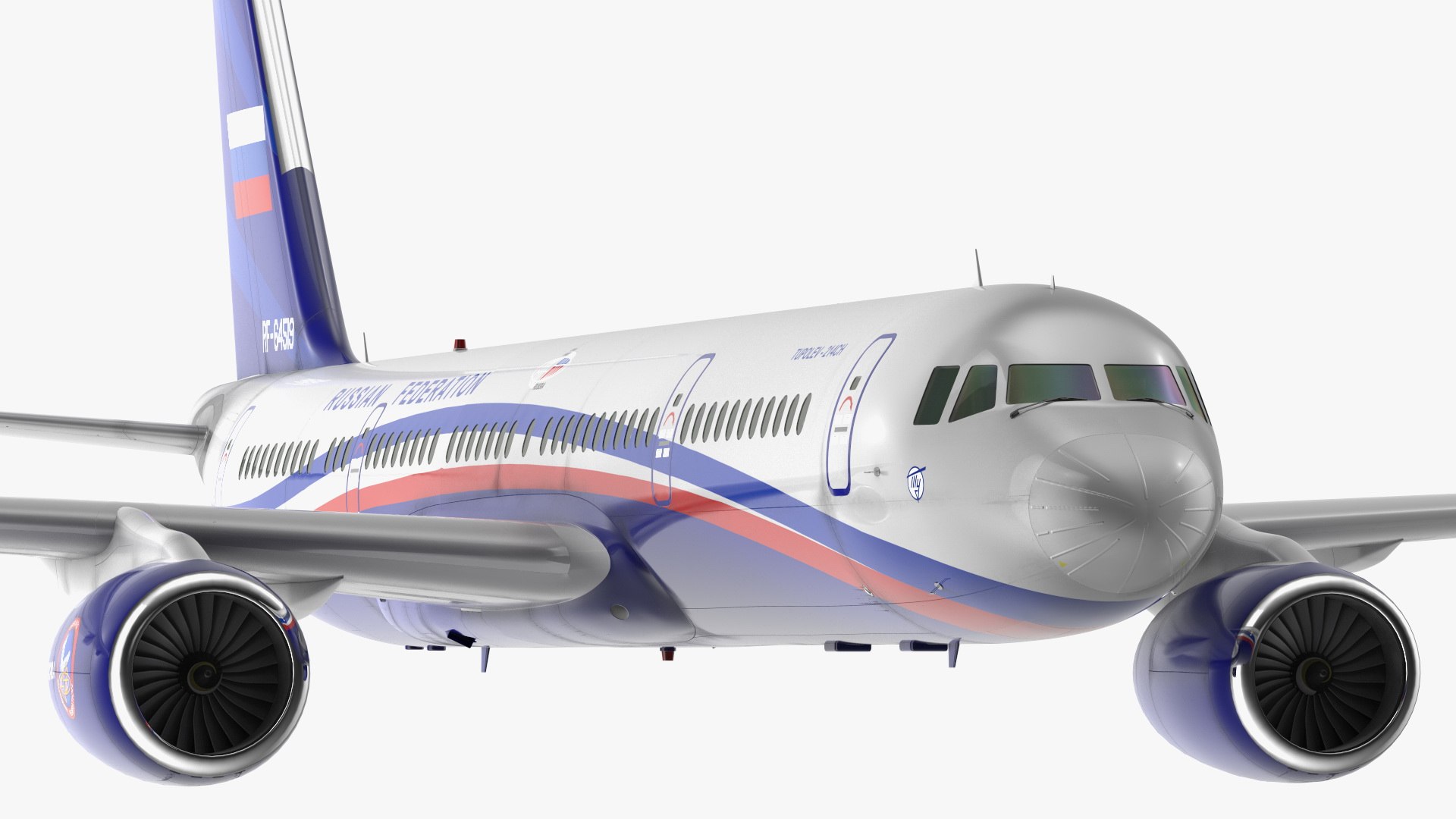 3D Tupolev Tu-214 Jet Airliner Flight - TurboSquid 1951666