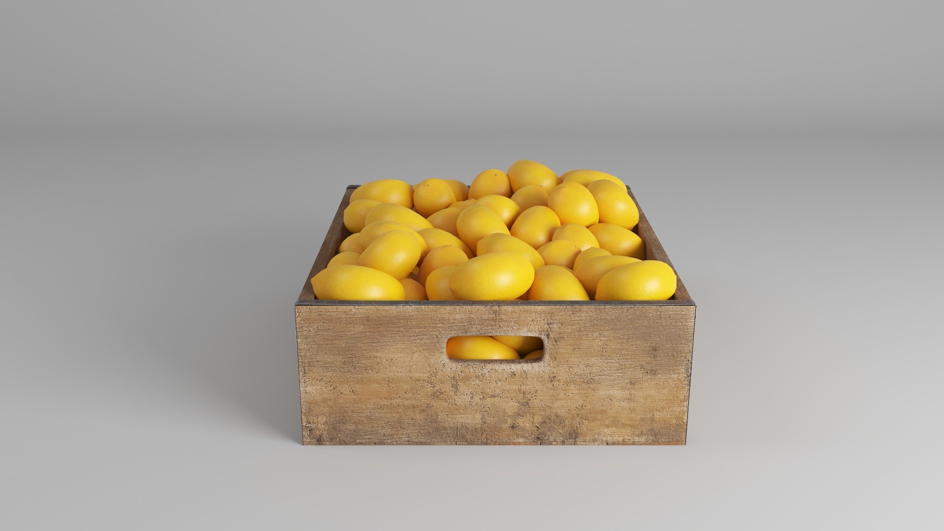 3D Model Vegetables Lemon Crate - TurboSquid 1481597