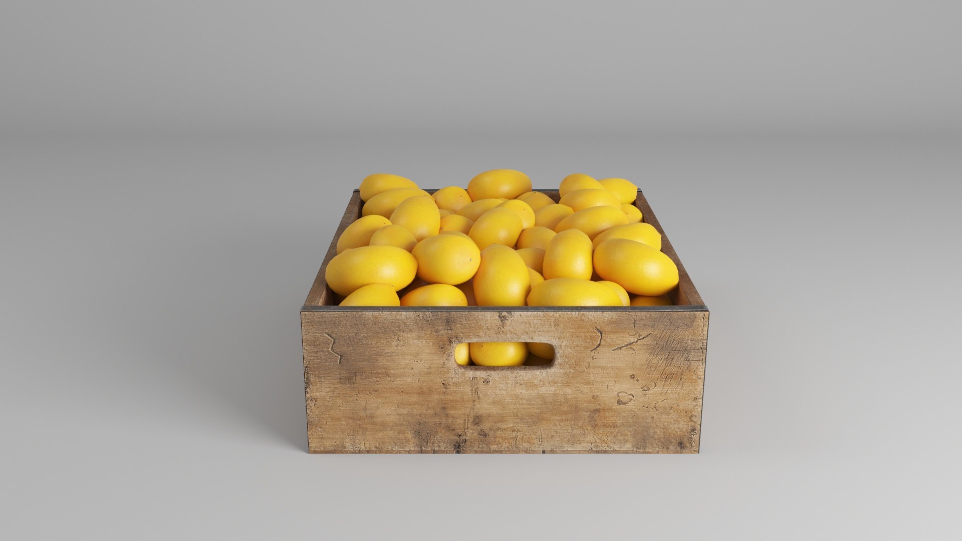 3D Model Vegetables Lemon Crate - TurboSquid 1481597