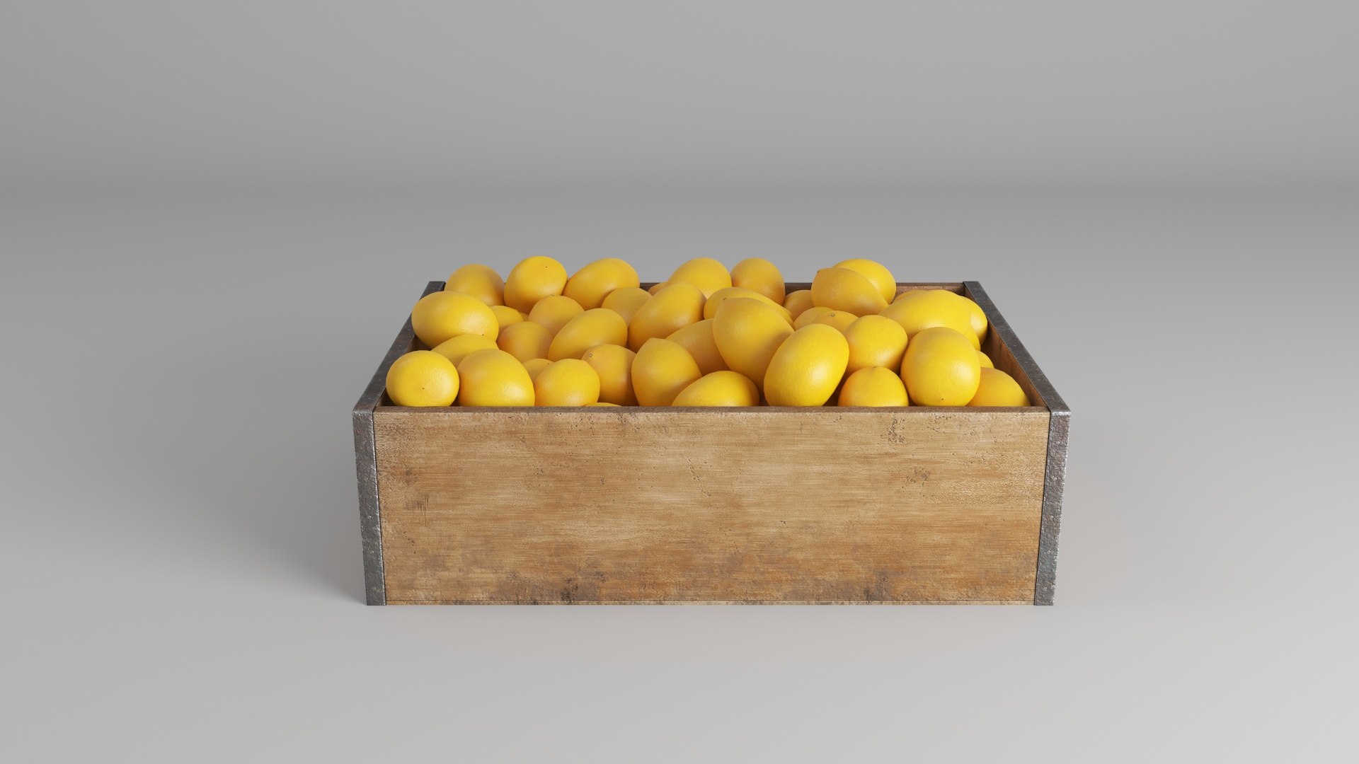 3D Model Vegetables Lemon Crate - TurboSquid 1481597