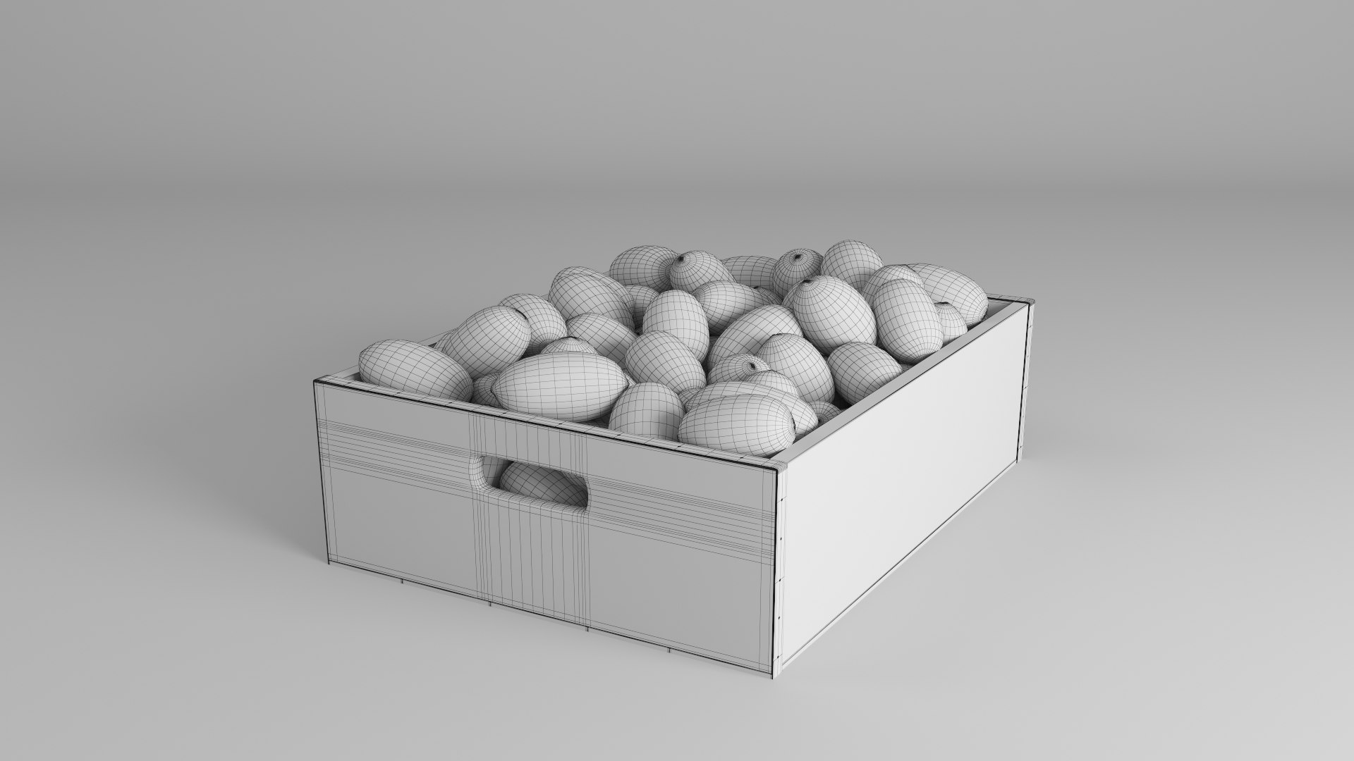 3D Model Vegetables Lemon Crate - TurboSquid 1481597