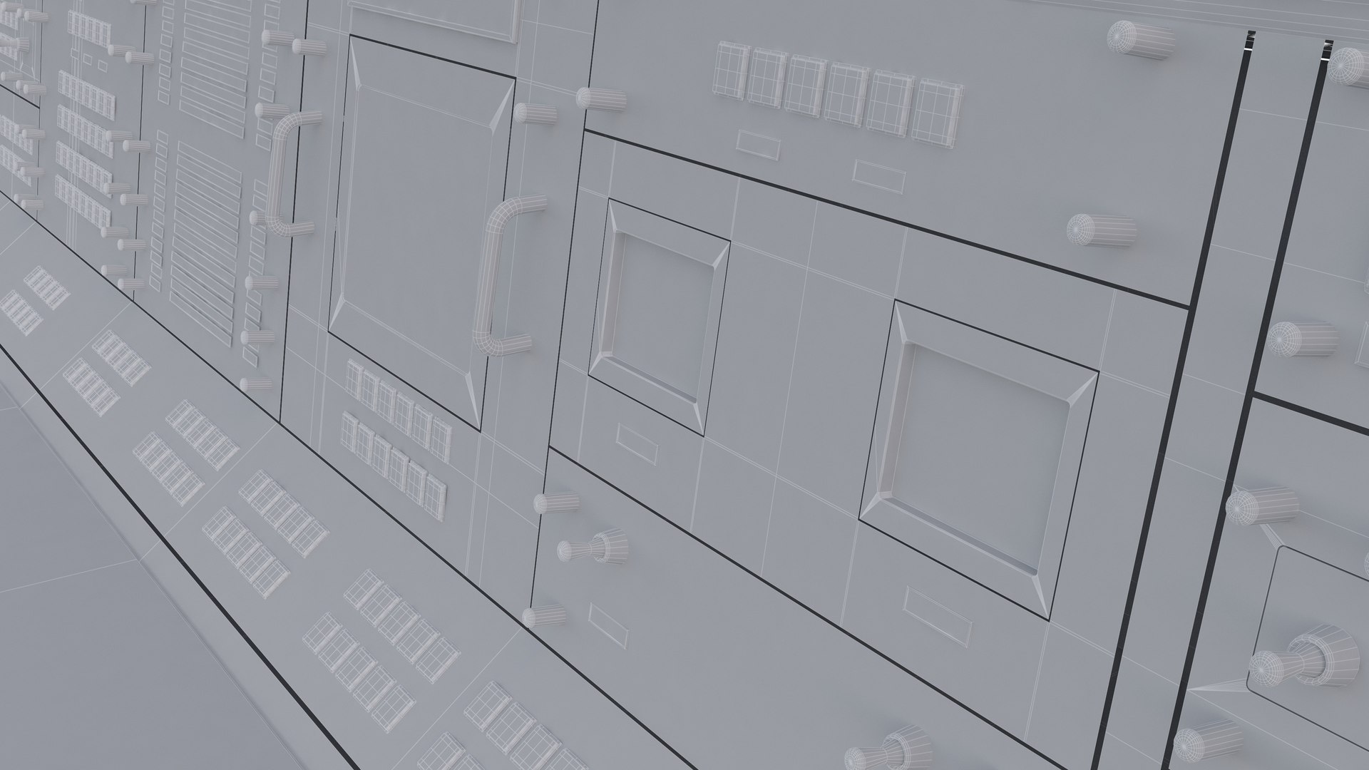 3D Model Mission Contol Panel - TurboSquid 2060118