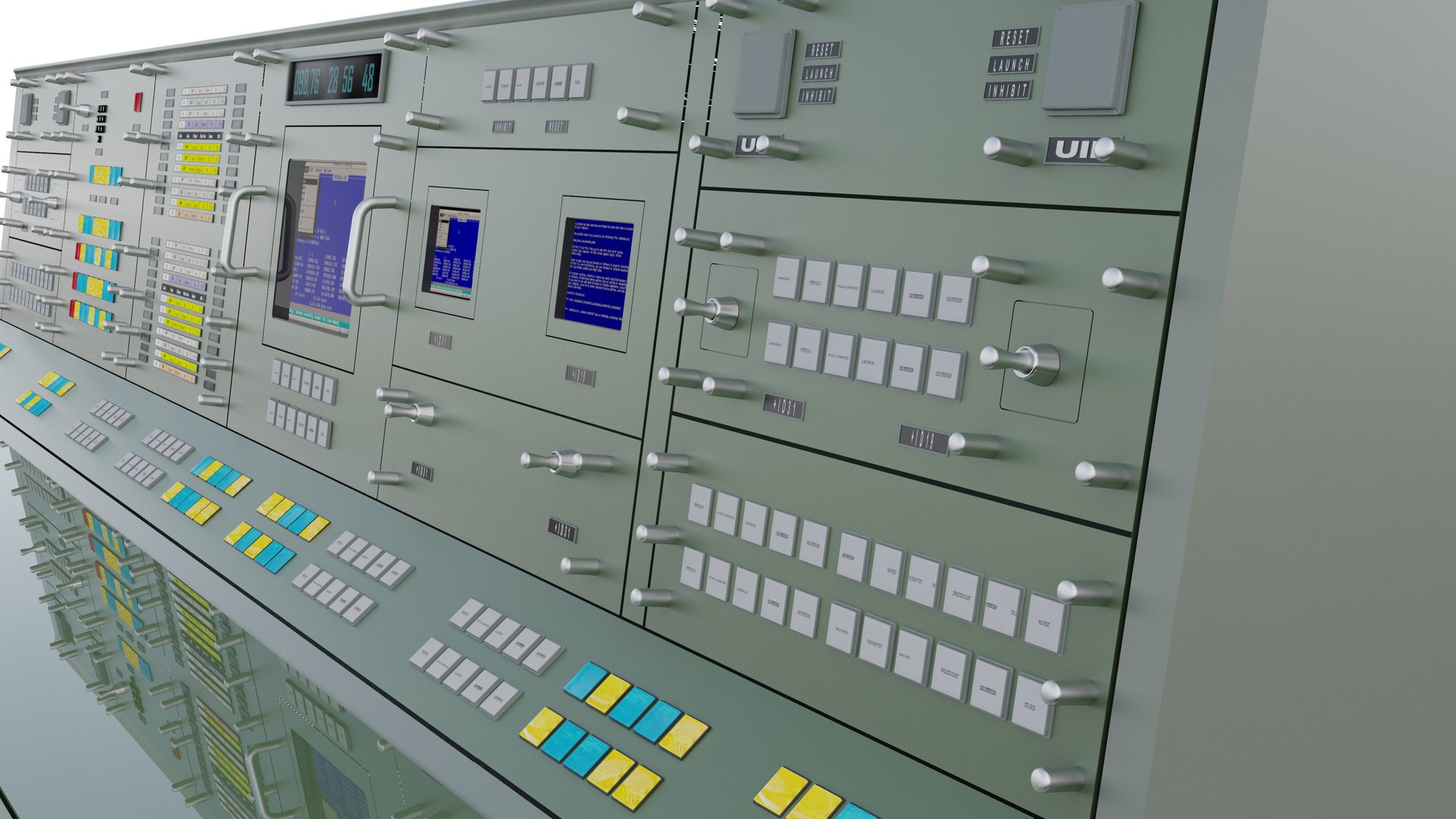 3D Model Mission Contol Panel - TurboSquid 2060118