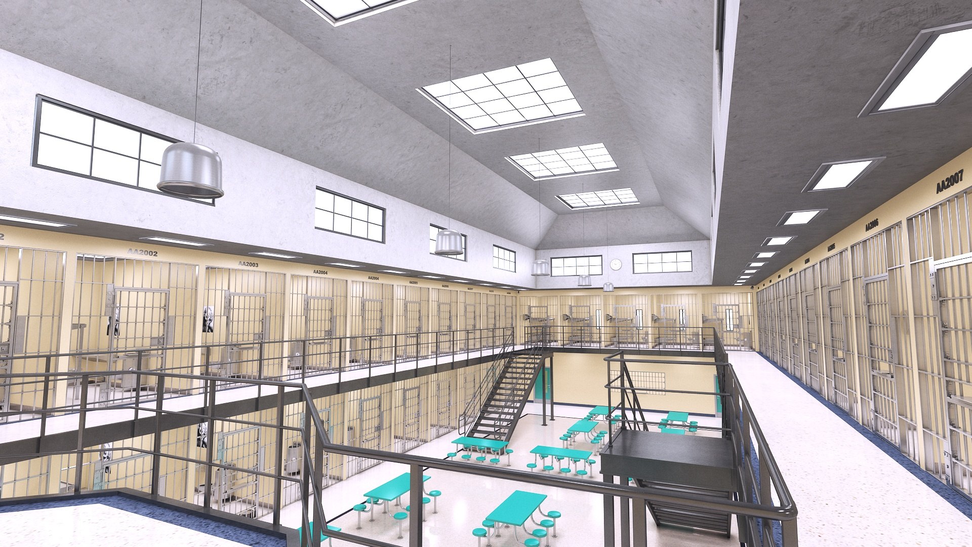 Prison Architecture Jail 3D - TurboSquid 1376673