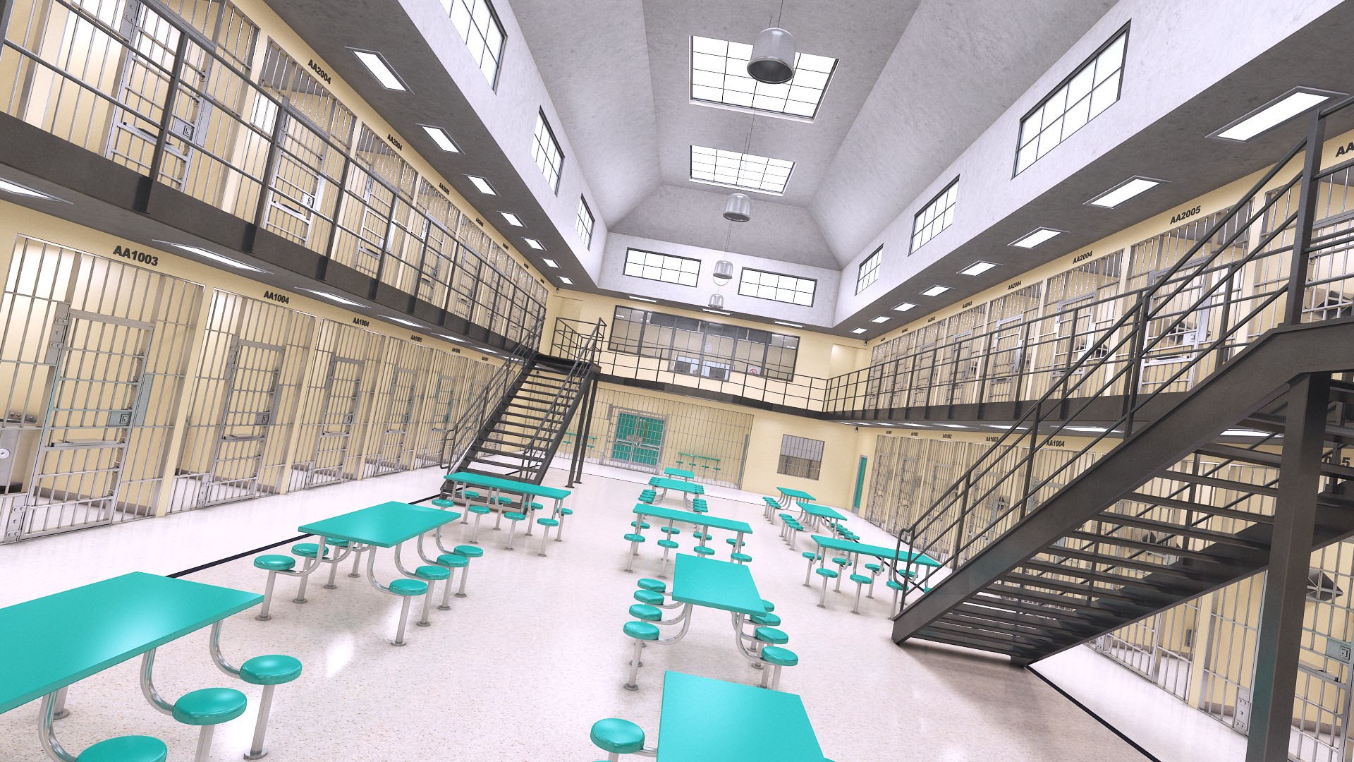 Prison Architecture Jail 3D - TurboSquid 1376673