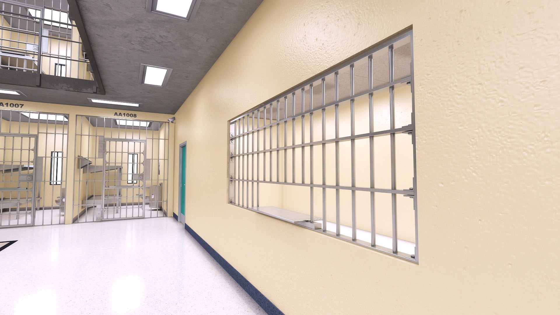 Prison Architecture Jail 3D - TurboSquid 1376673