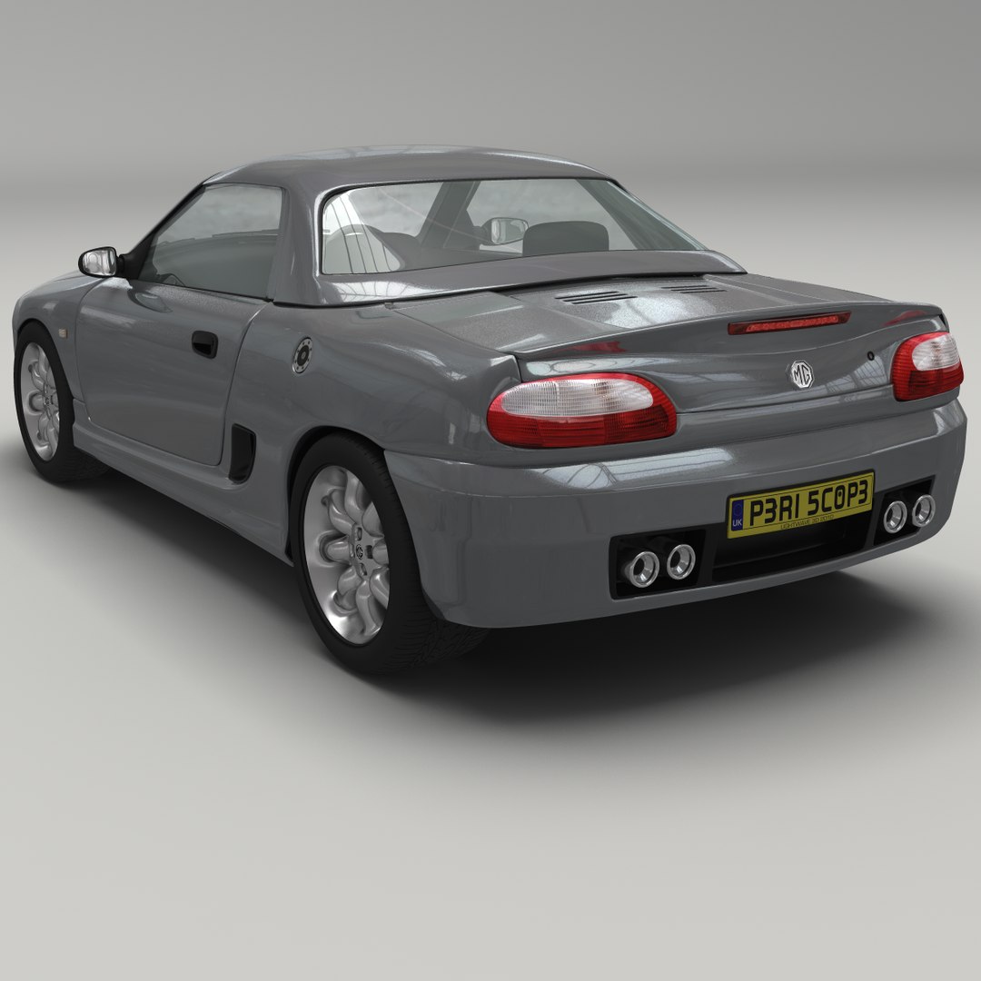 3d Mgtf British Sports Car