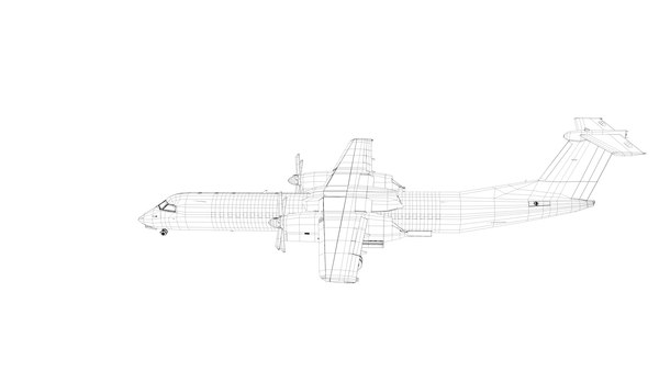 3D model SkyAlps Bombardier DHC-8 Q400 Dash 8 L1537 - TurboSquid 1813747