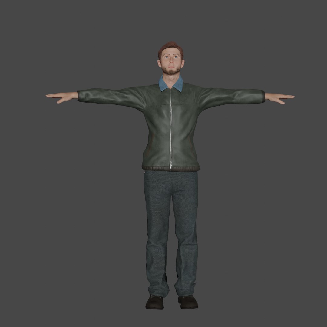 3D model man leon low-poly ready - TurboSquid 1566885
