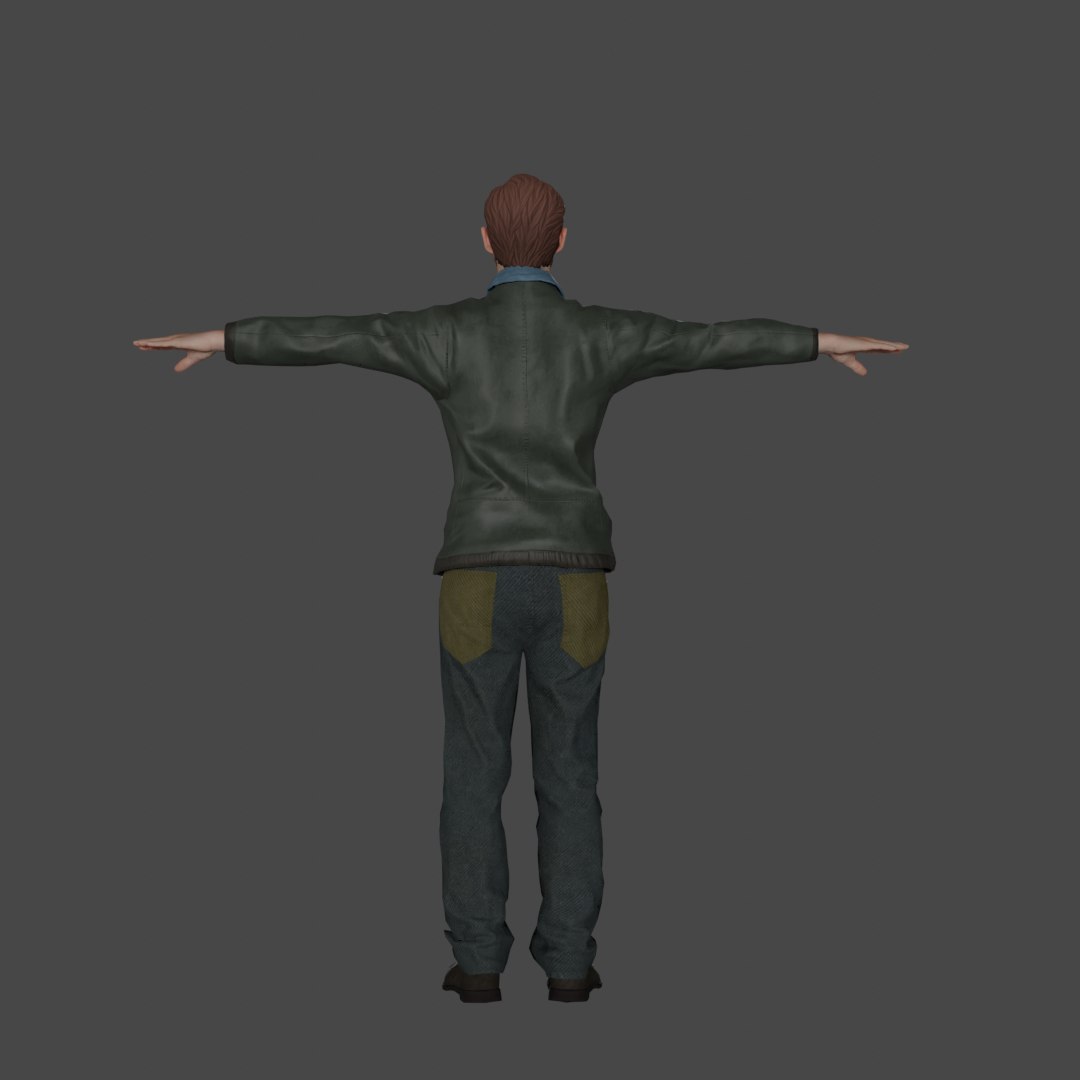 3D model man leon low-poly ready - TurboSquid 1566885