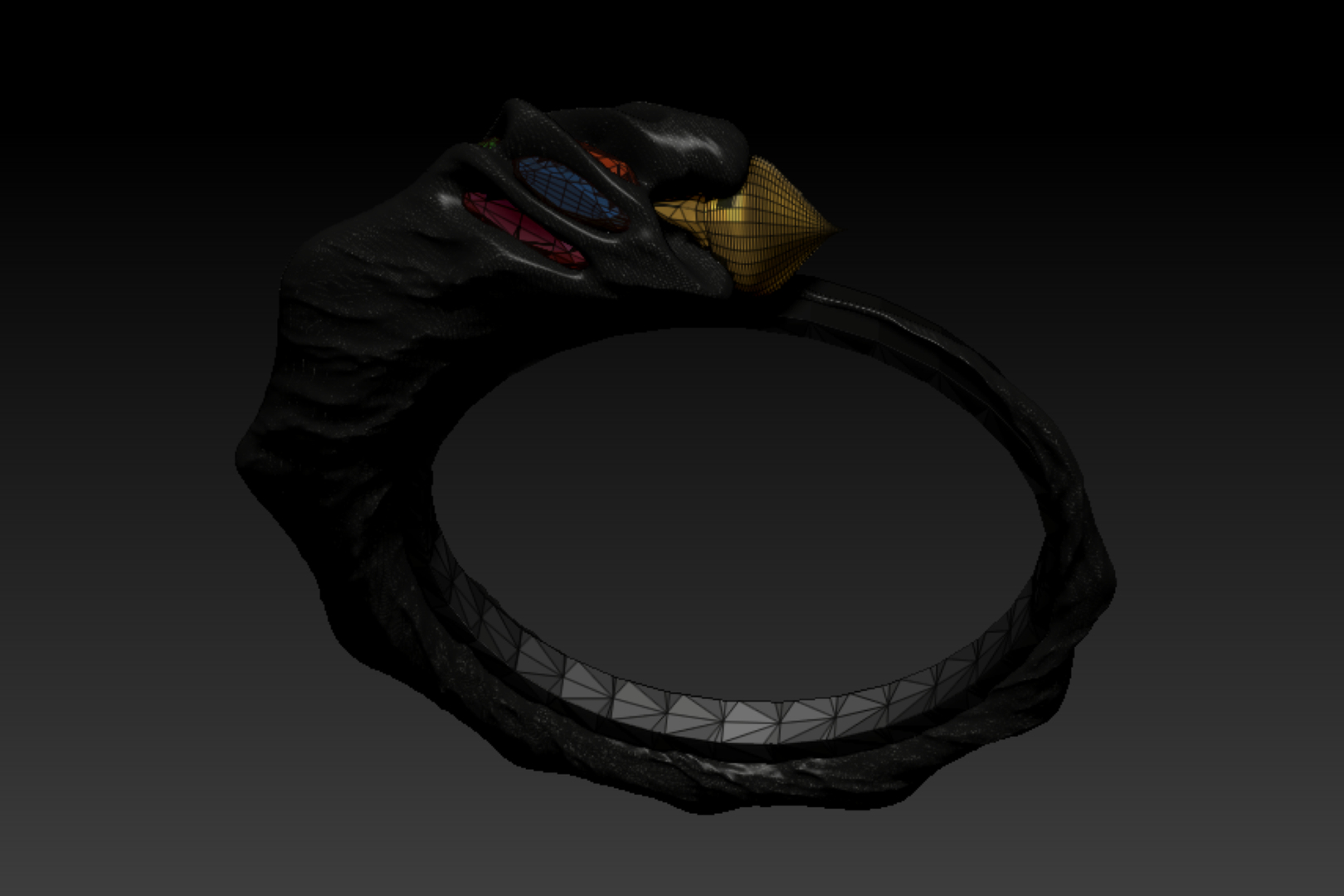 Spine Tail Ring 3D model - TurboSquid 1983773